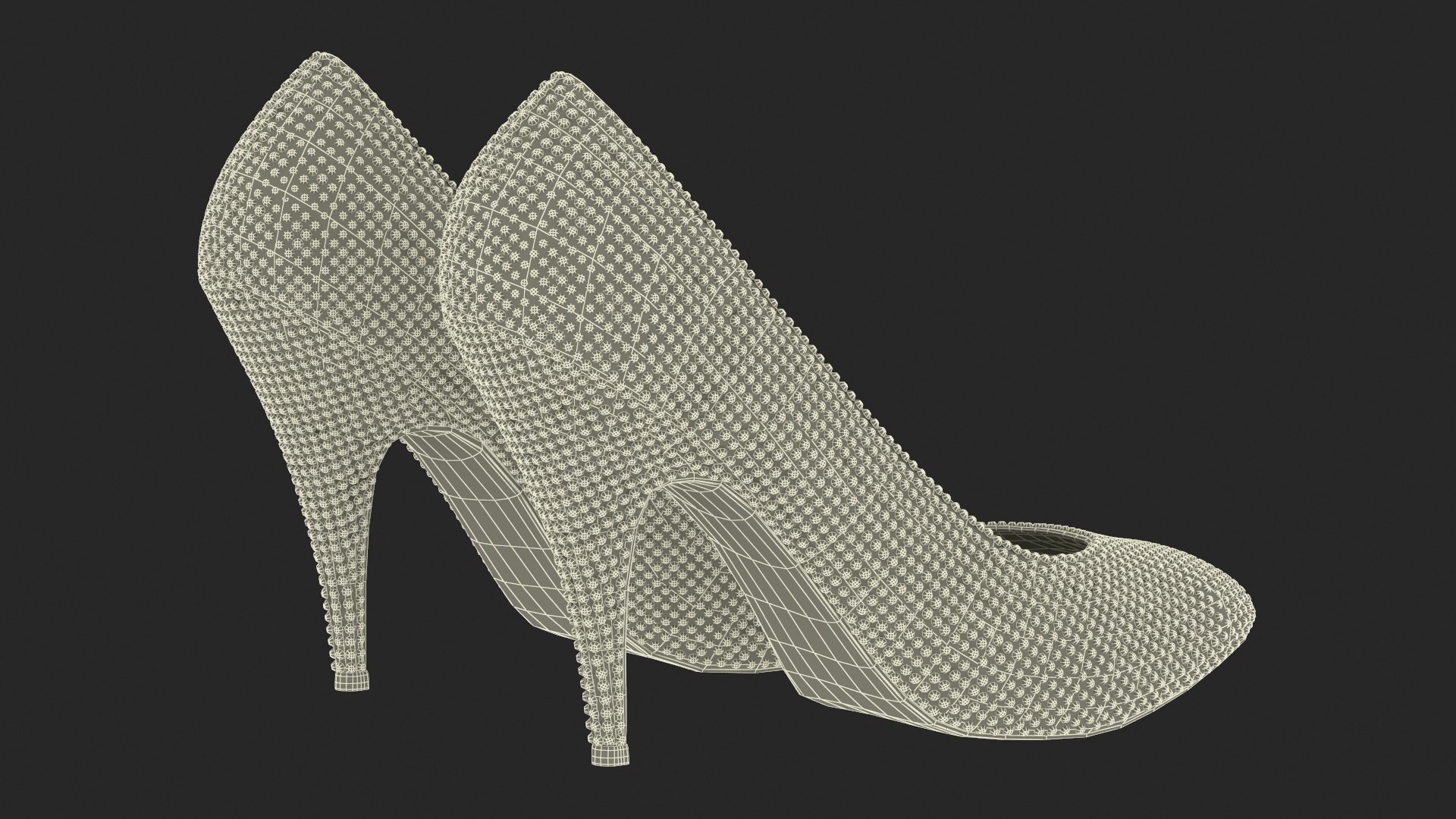 Marilyn Monroe Shoes 3D Model - TurboSquid 2359886