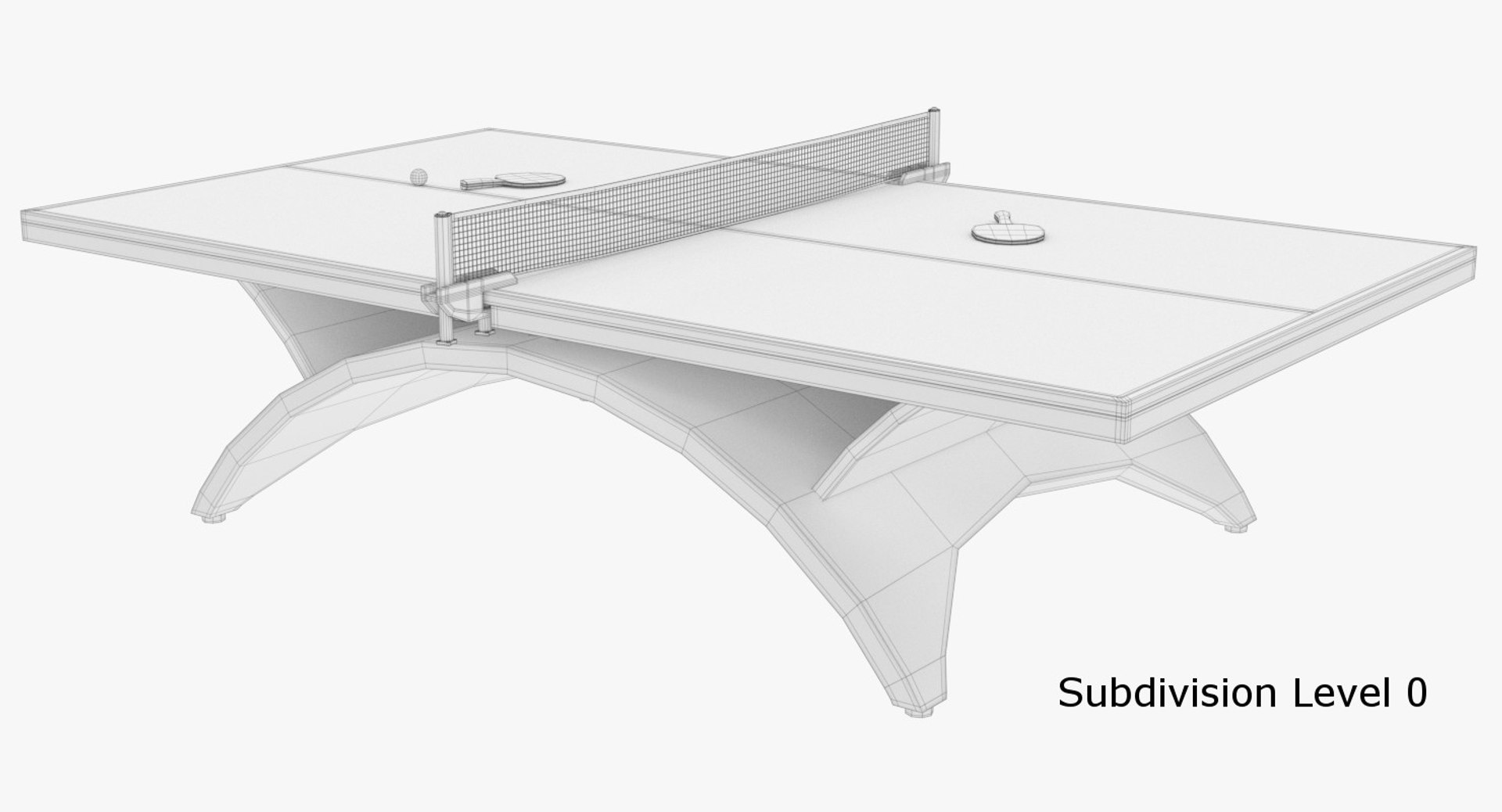 3d Ping Pong Table Model