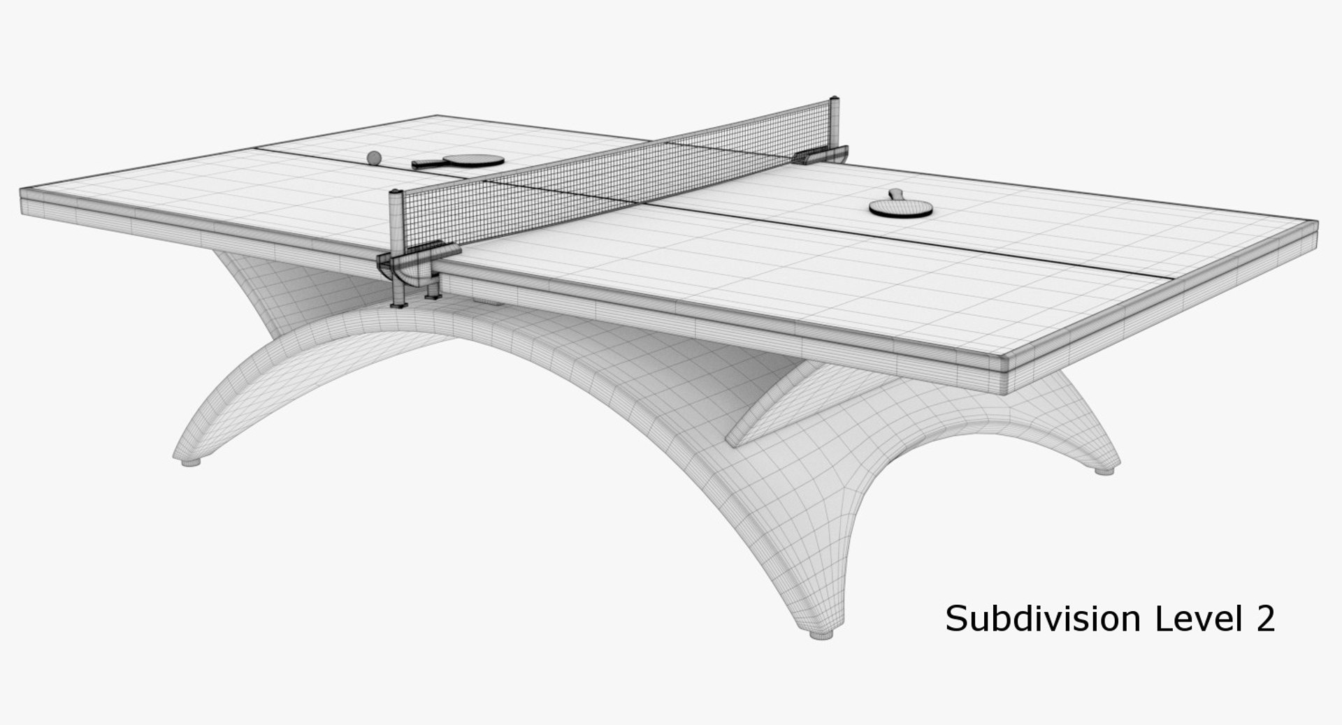 3d Ping Pong Table Model