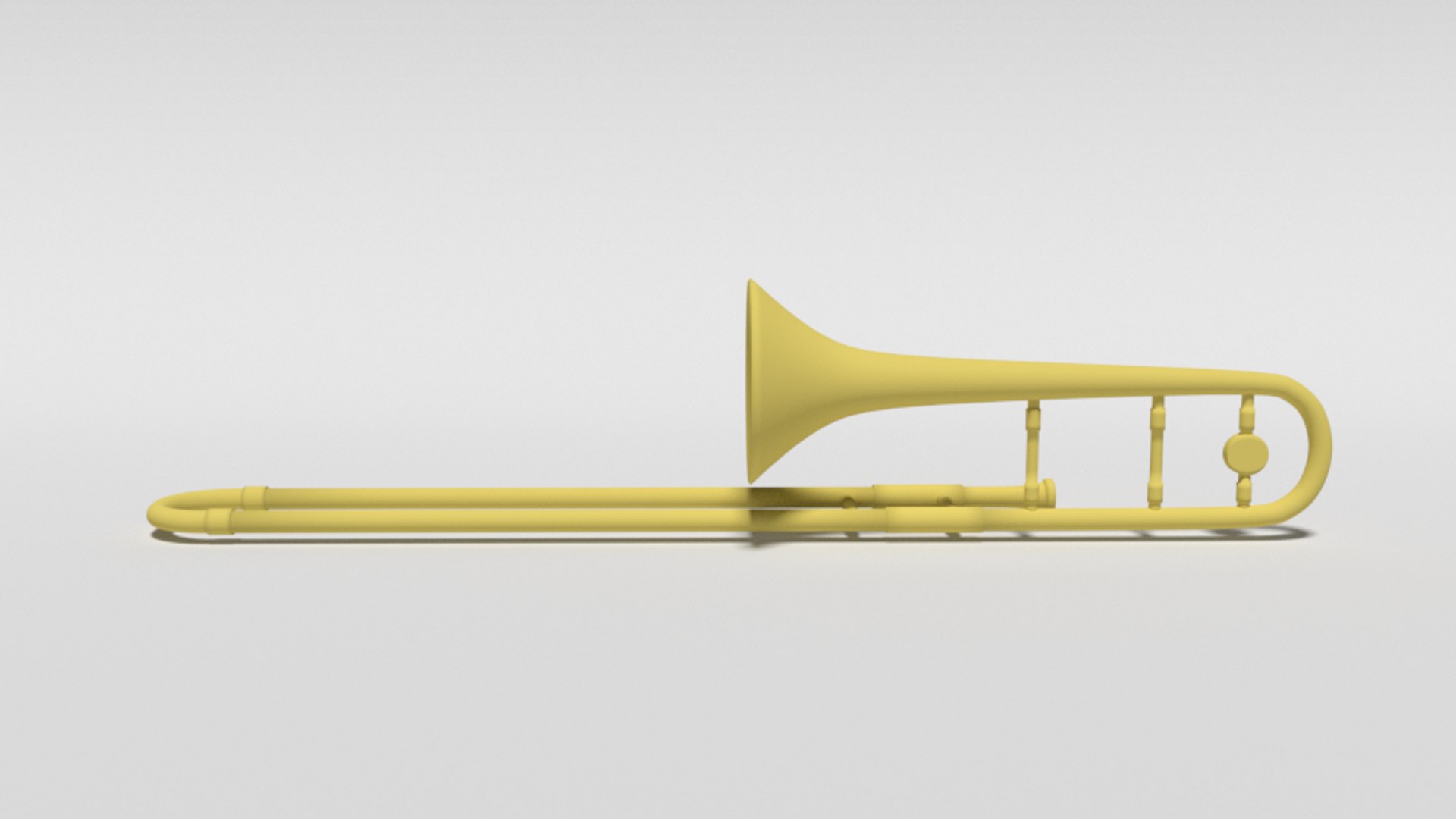 Trombone Cartoon Model - TurboSquid 1506746
