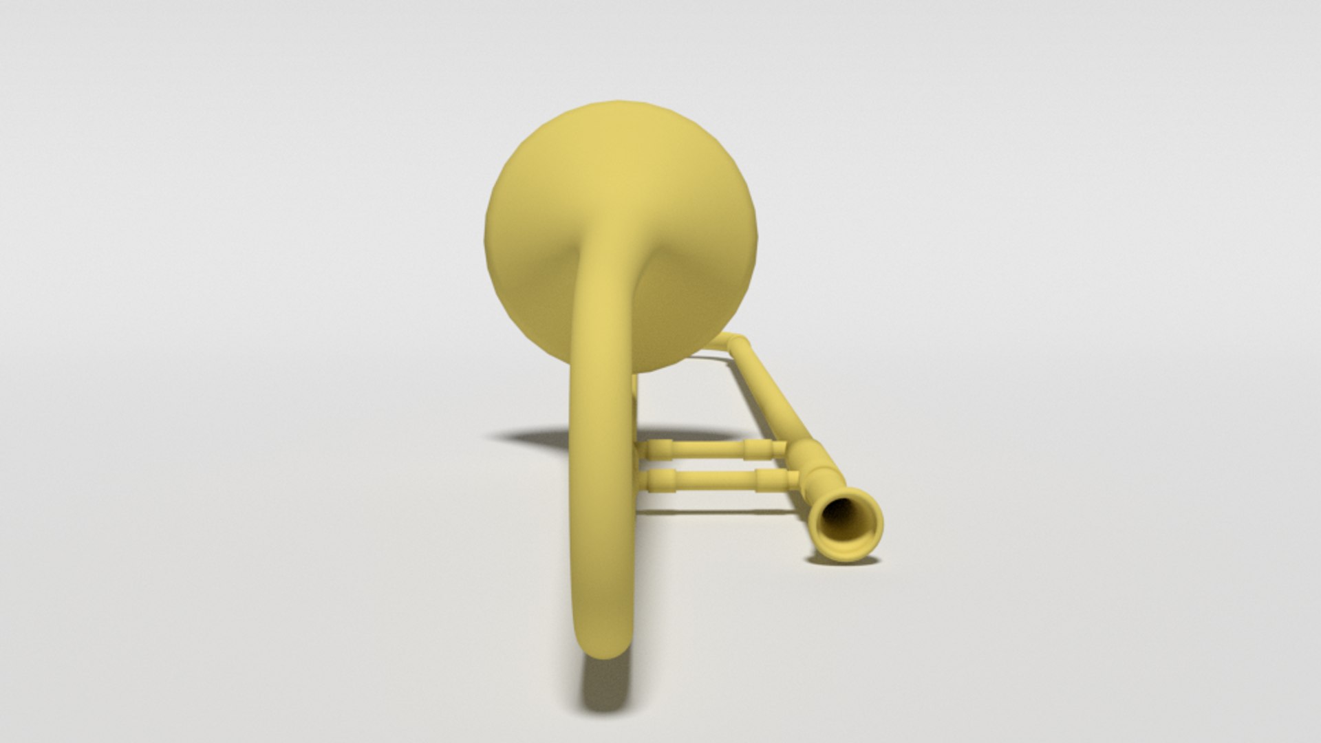 Trombone Cartoon Model - TurboSquid 1506746