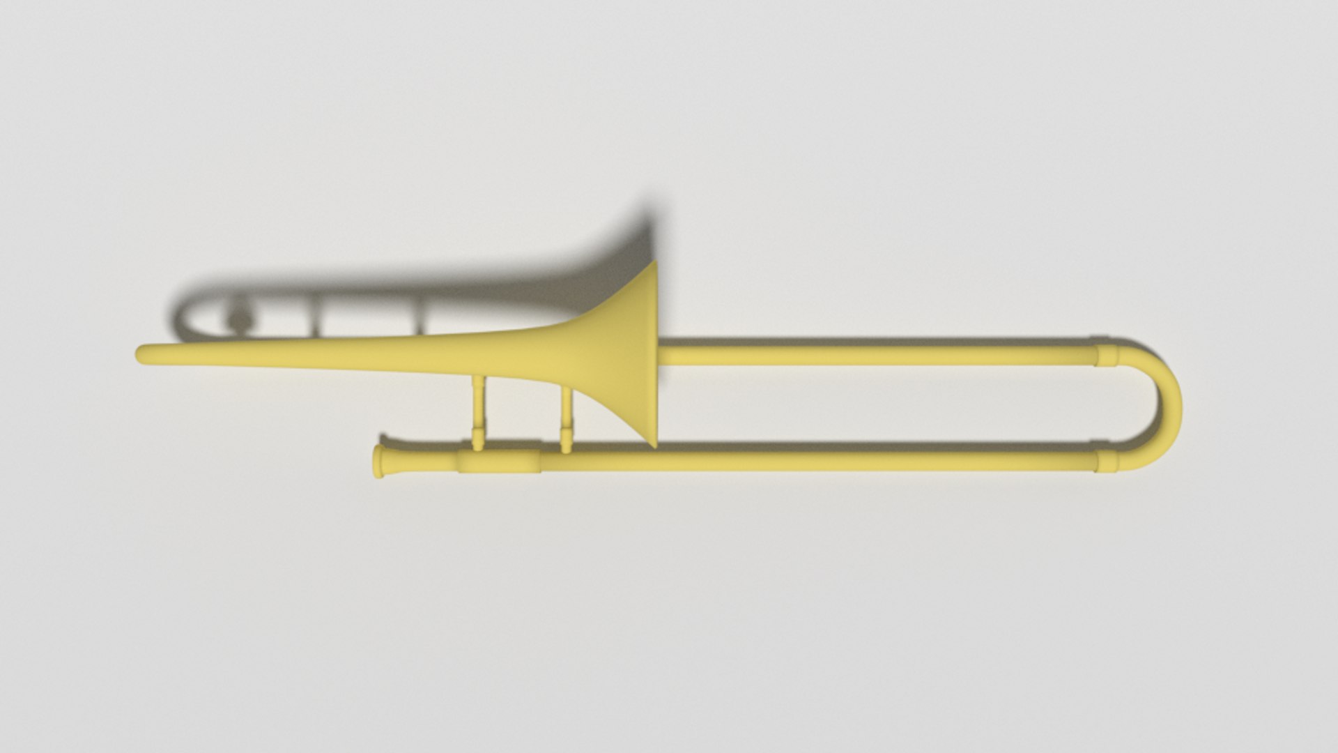 Trombone Cartoon Model - TurboSquid 1506746