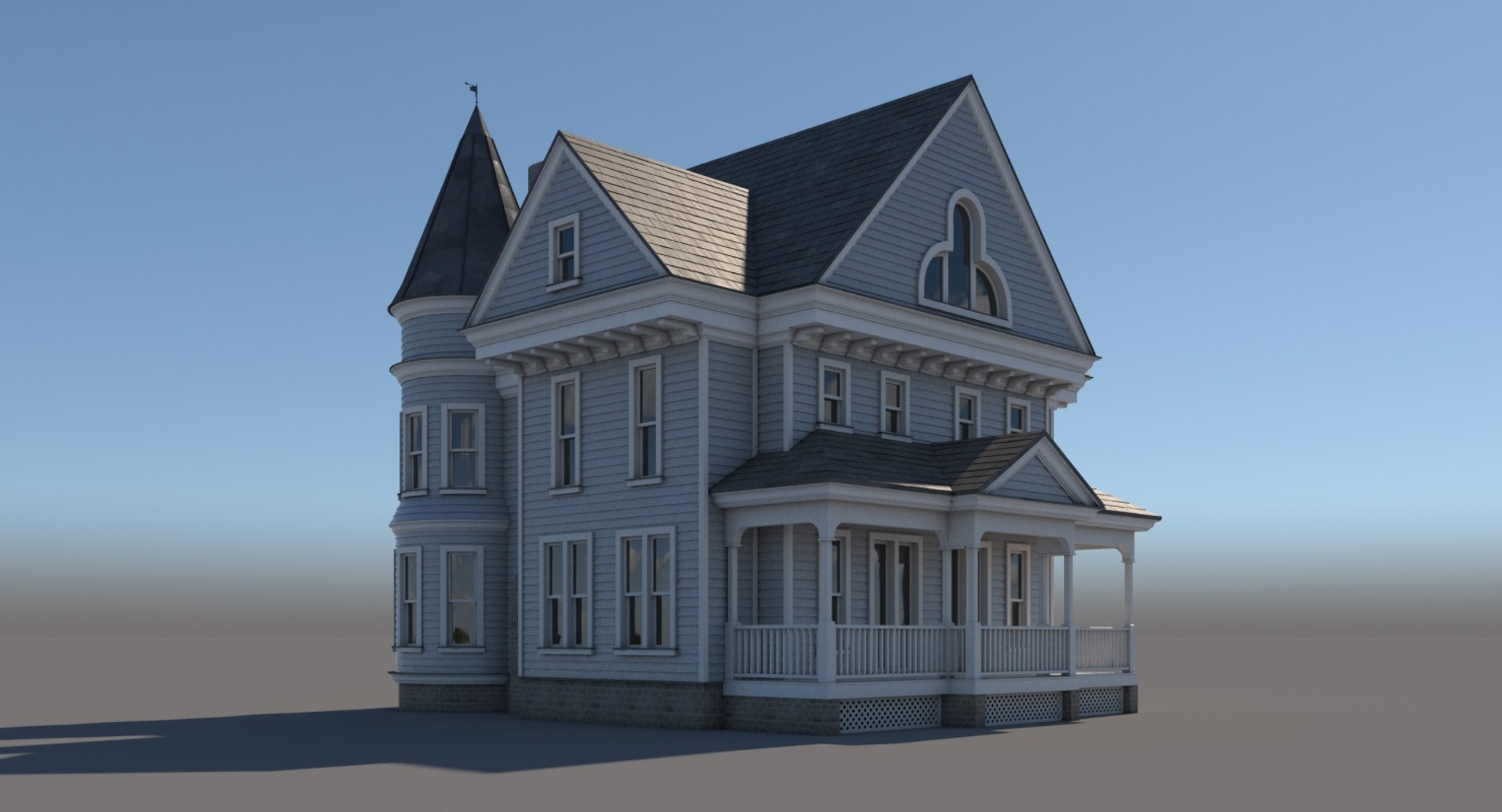 3d model mansion realistic