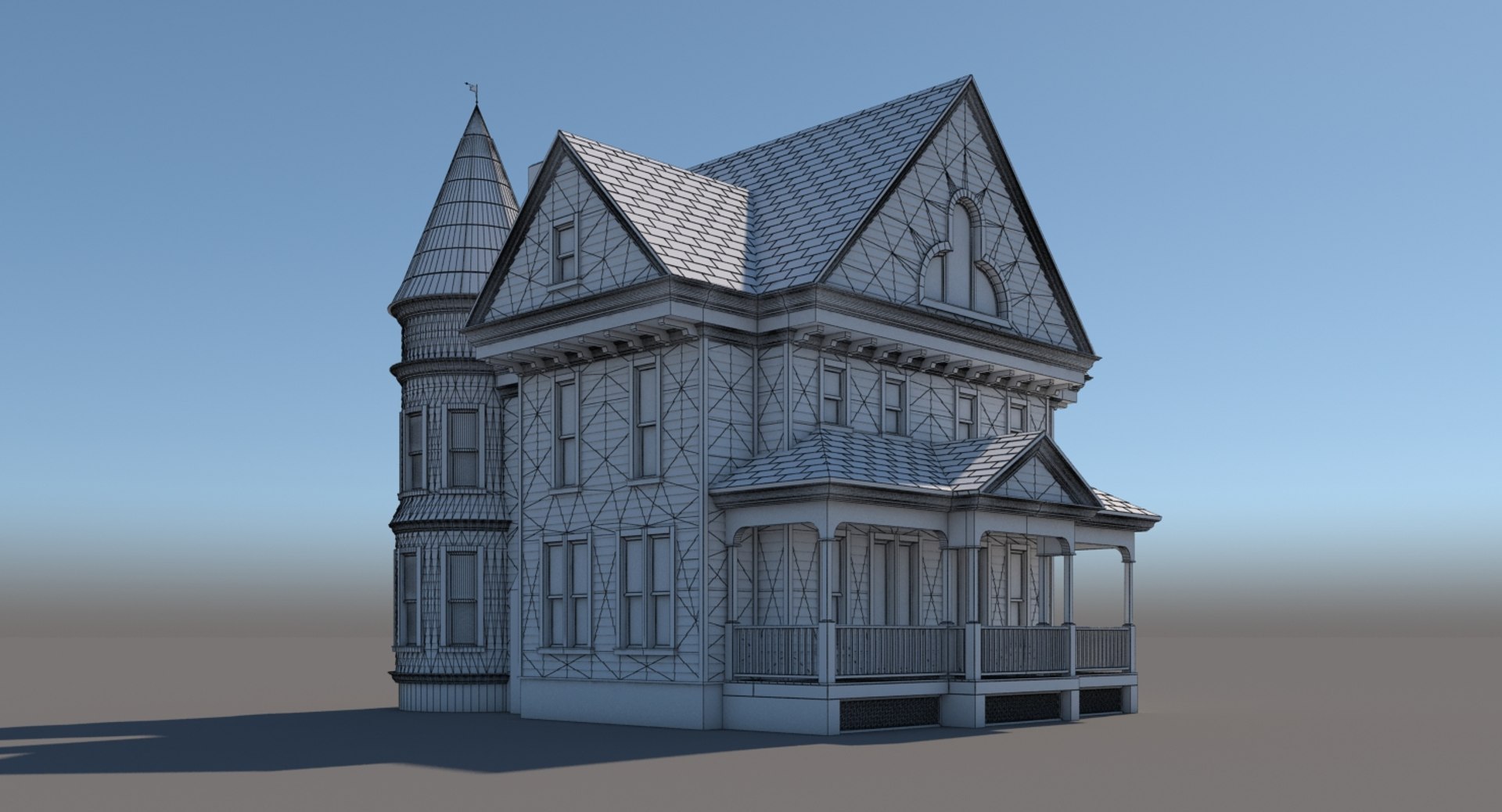 3d model mansion realistic