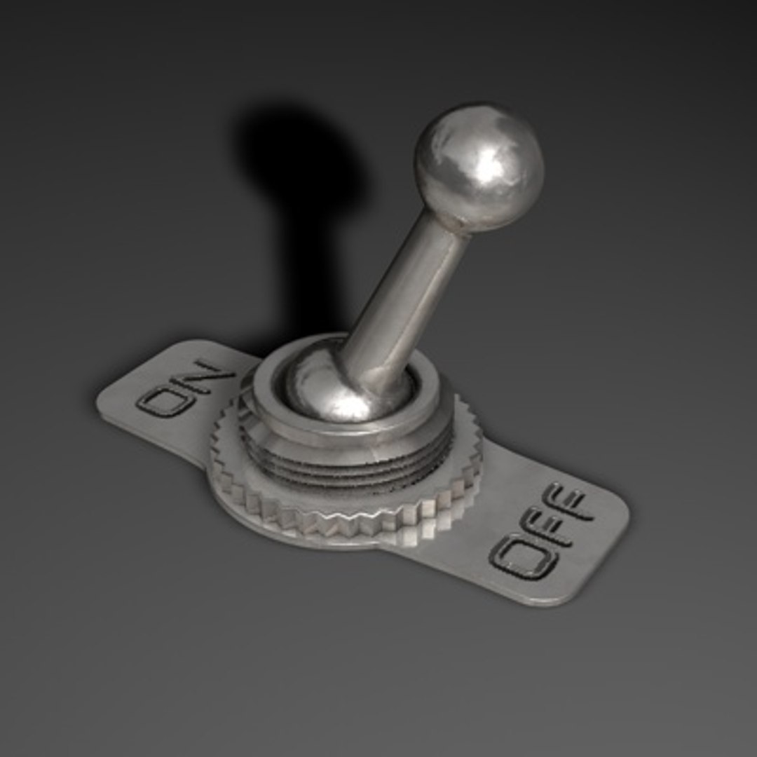 3d Toggle Switch Model