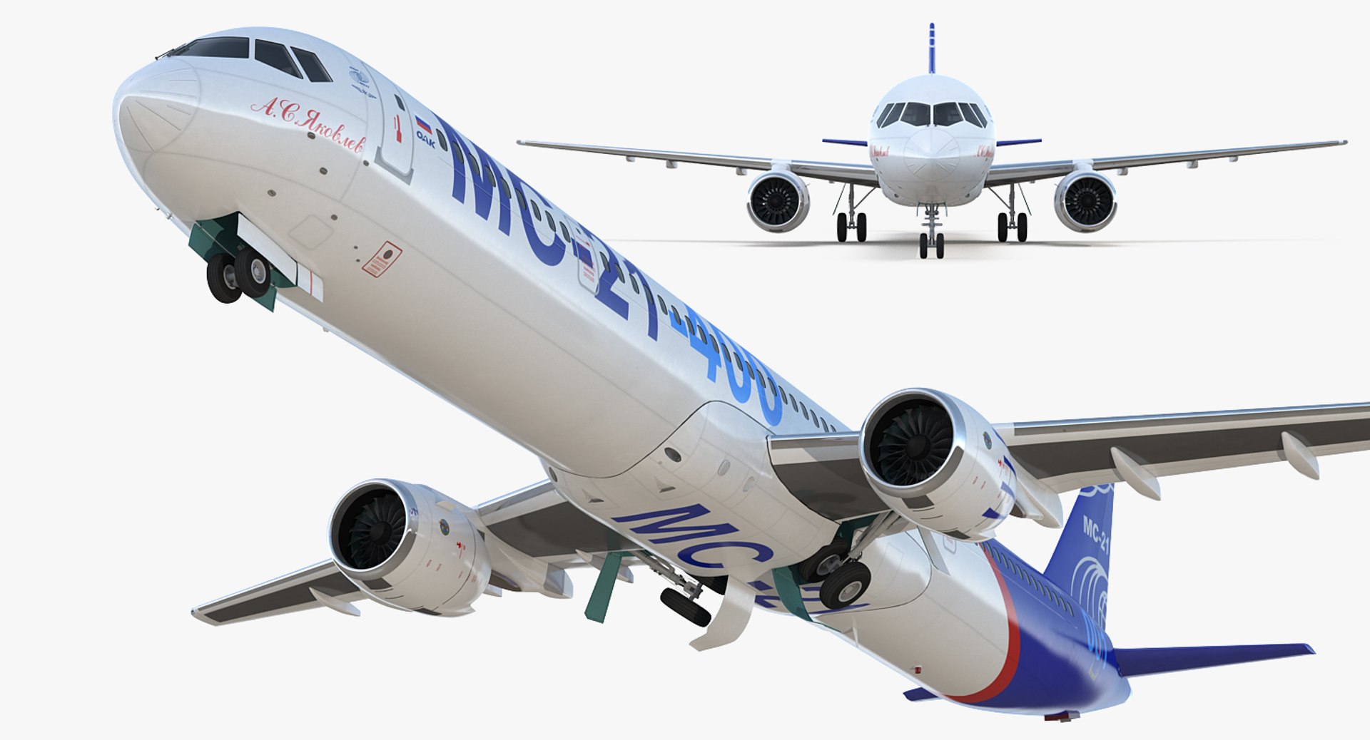 3D Irkut Airliner Mc-21 400 - TurboSquid 1221509