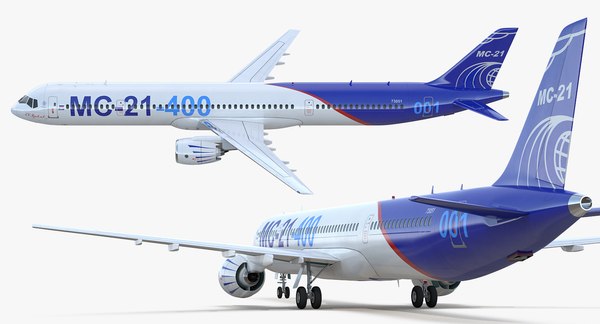 3D irkut airliner mc-21 400 - TurboSquid 1221509