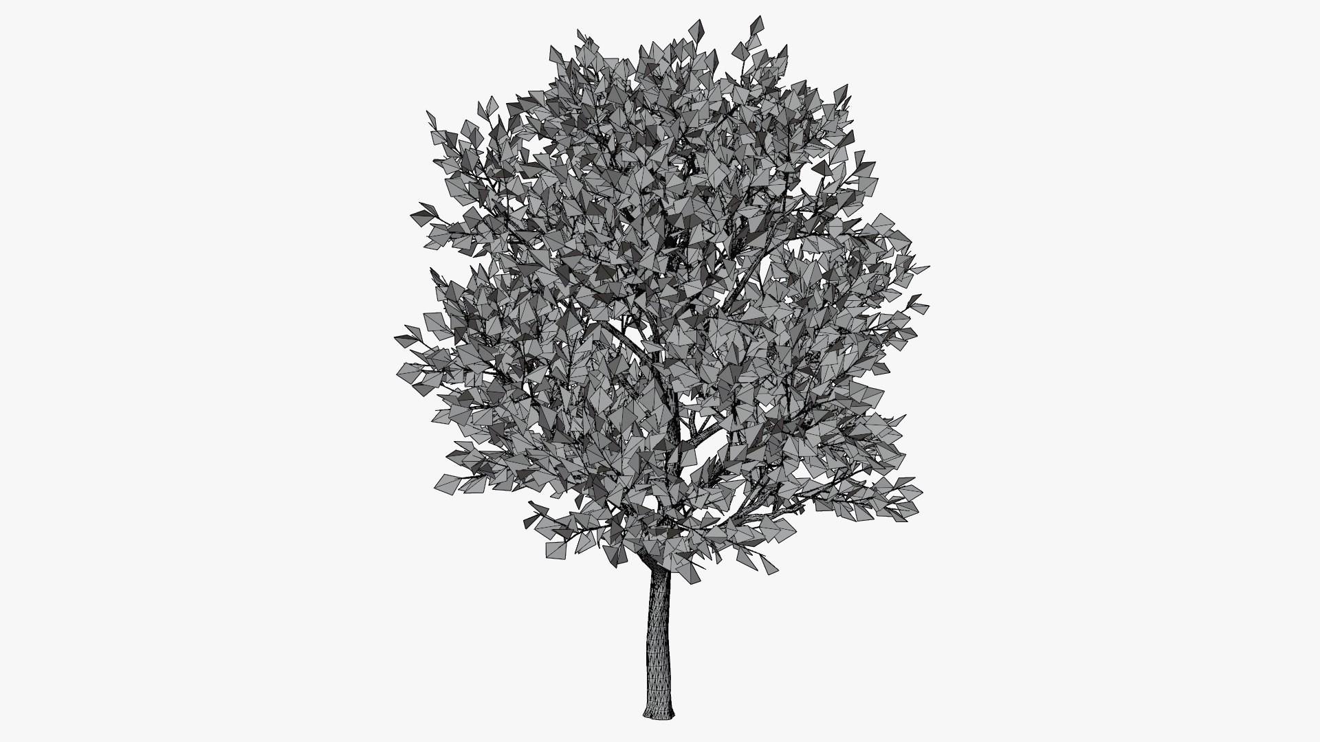 Stylized Cartoon Maple Tree With Red Leaves Model - TurboSquid 2083059