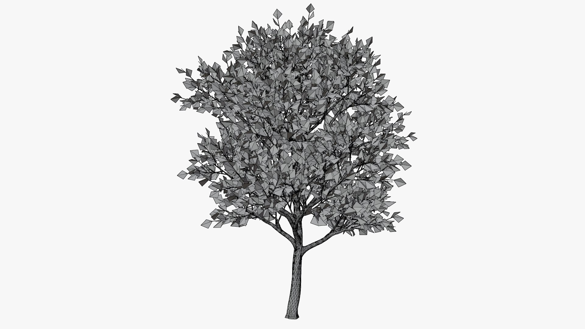 Stylized Cartoon Maple Tree With Red Leaves Model - TurboSquid 2083059