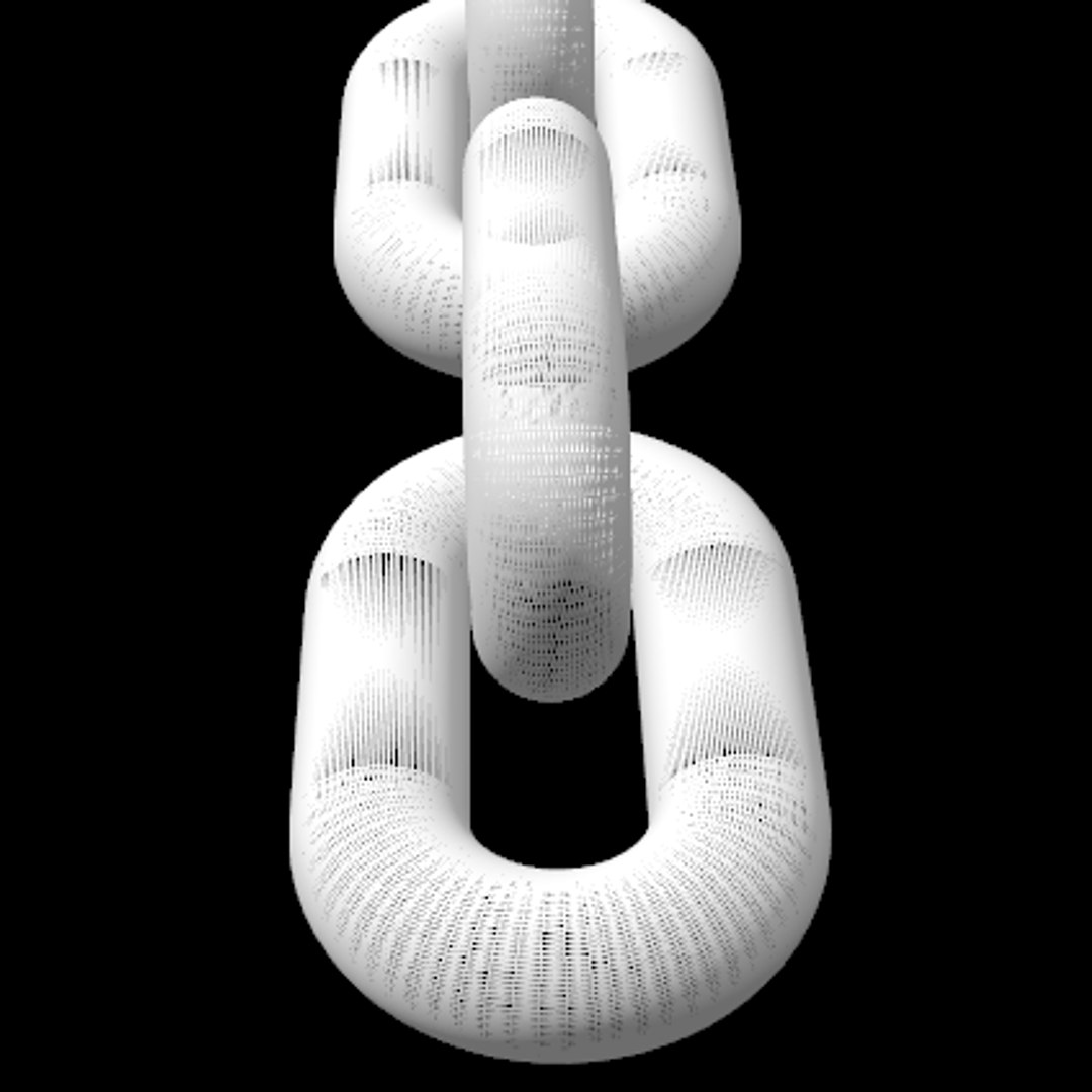 3d Chain Links Model