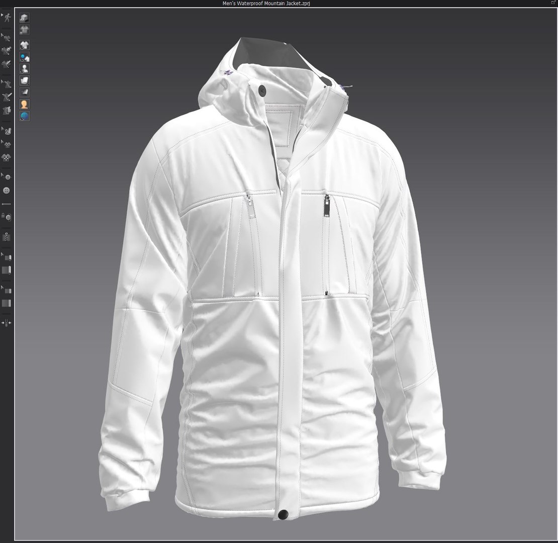 Men s Waterproof Mountain Jacket 3D model - TurboSquid 1870484