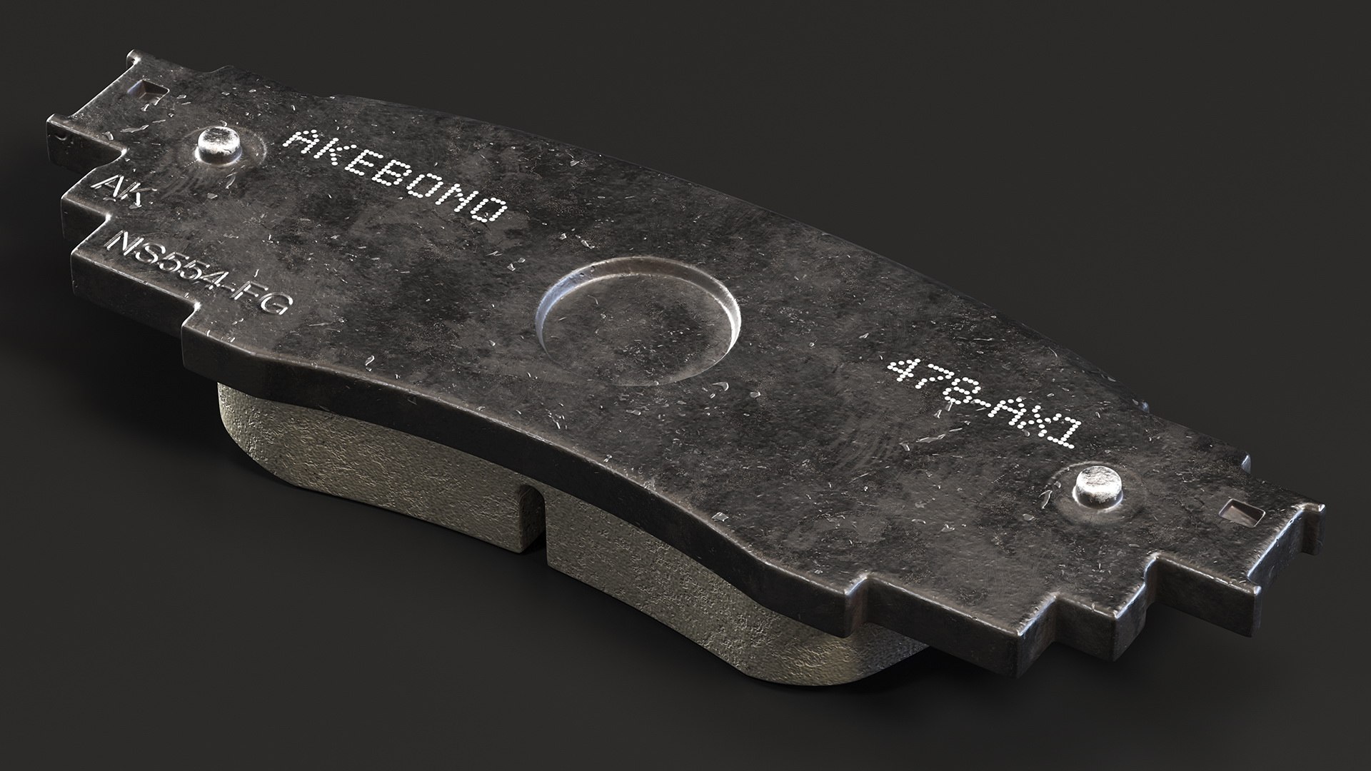 Rear Brake Pad 3D - TurboSquid 1958430