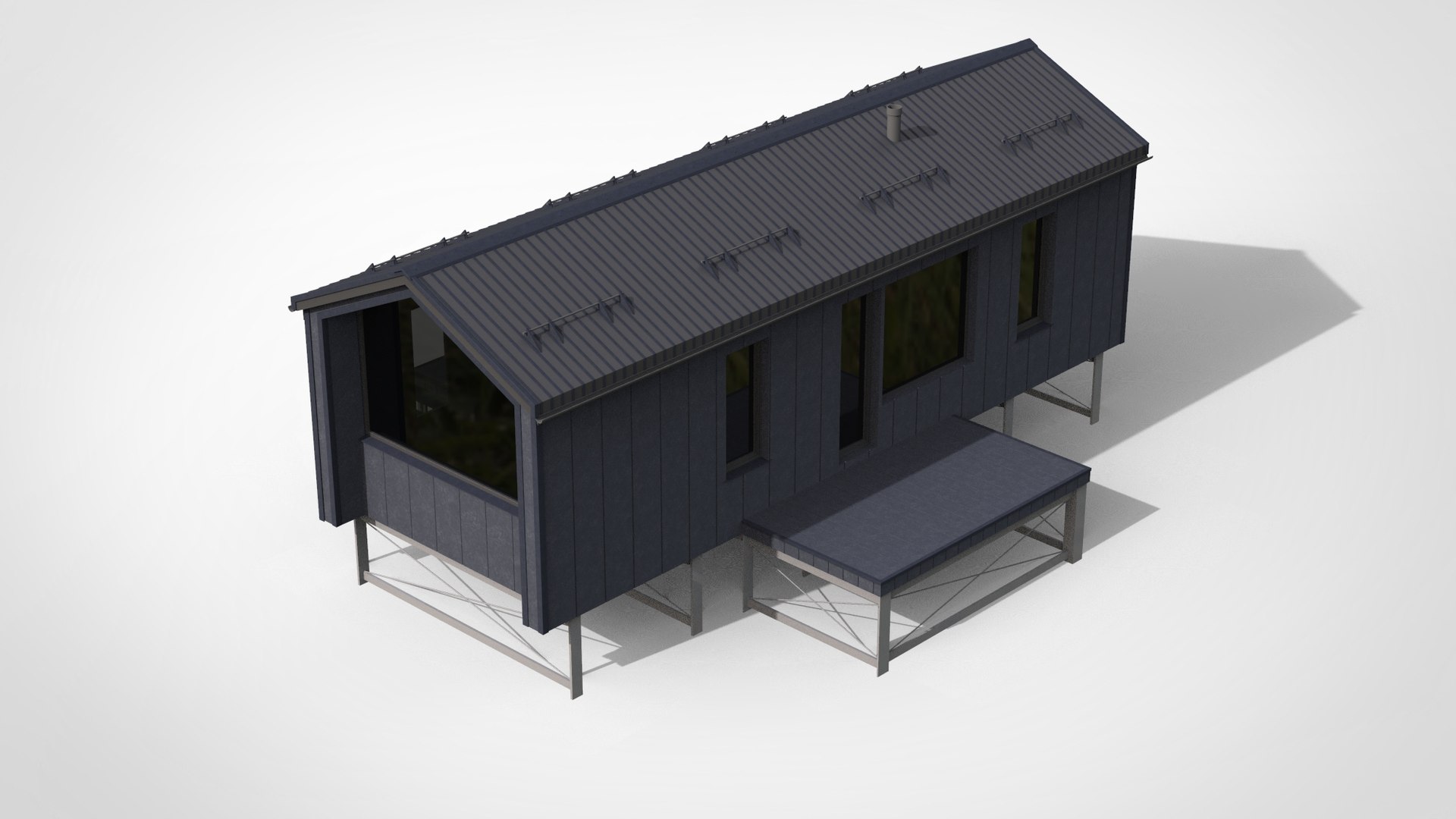 Modular Private House 3D Model - TurboSquid 1956408