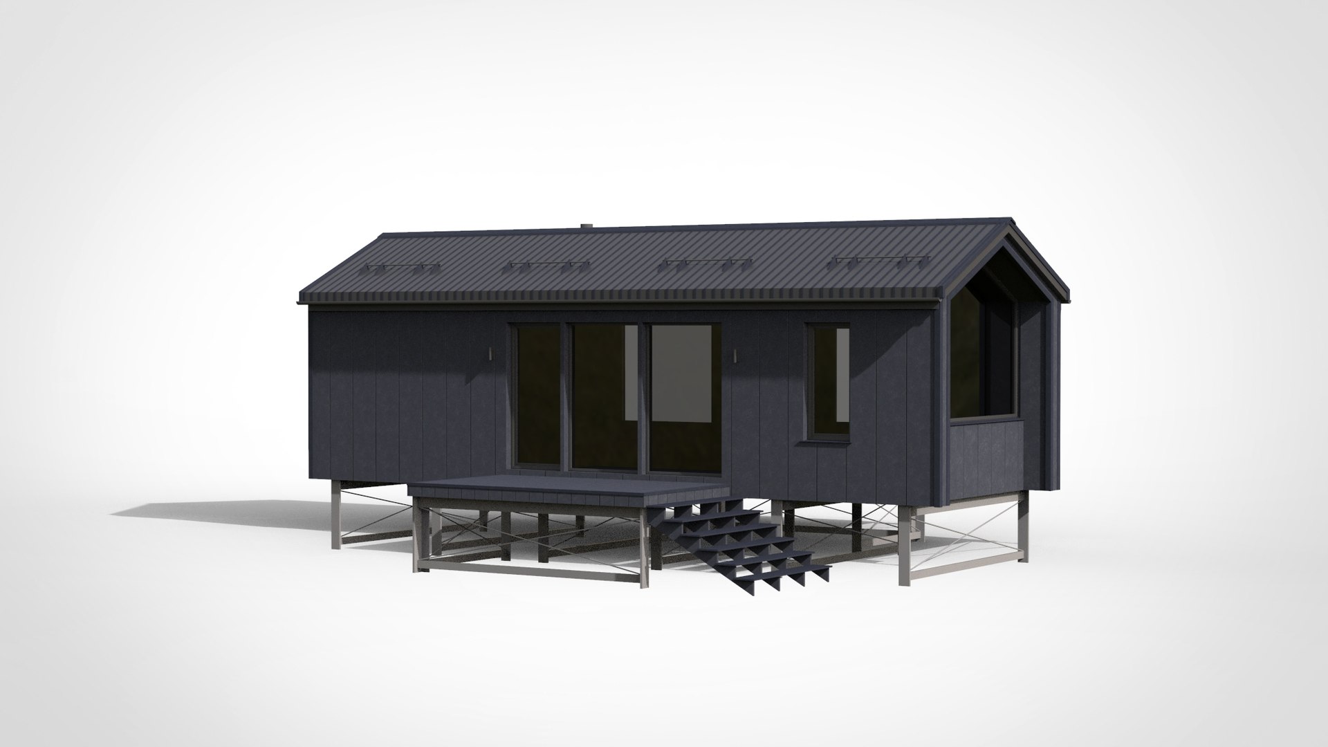 Modular Private House 3D Model - TurboSquid 1956408