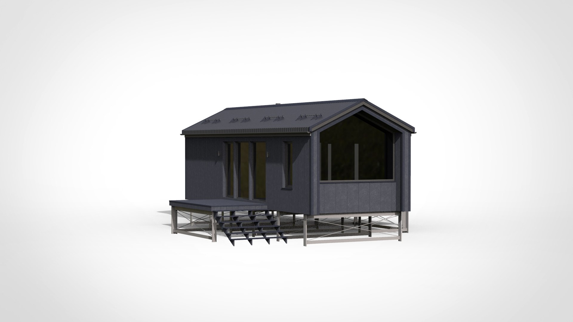 Modular Private House 3D Model - TurboSquid 1956408