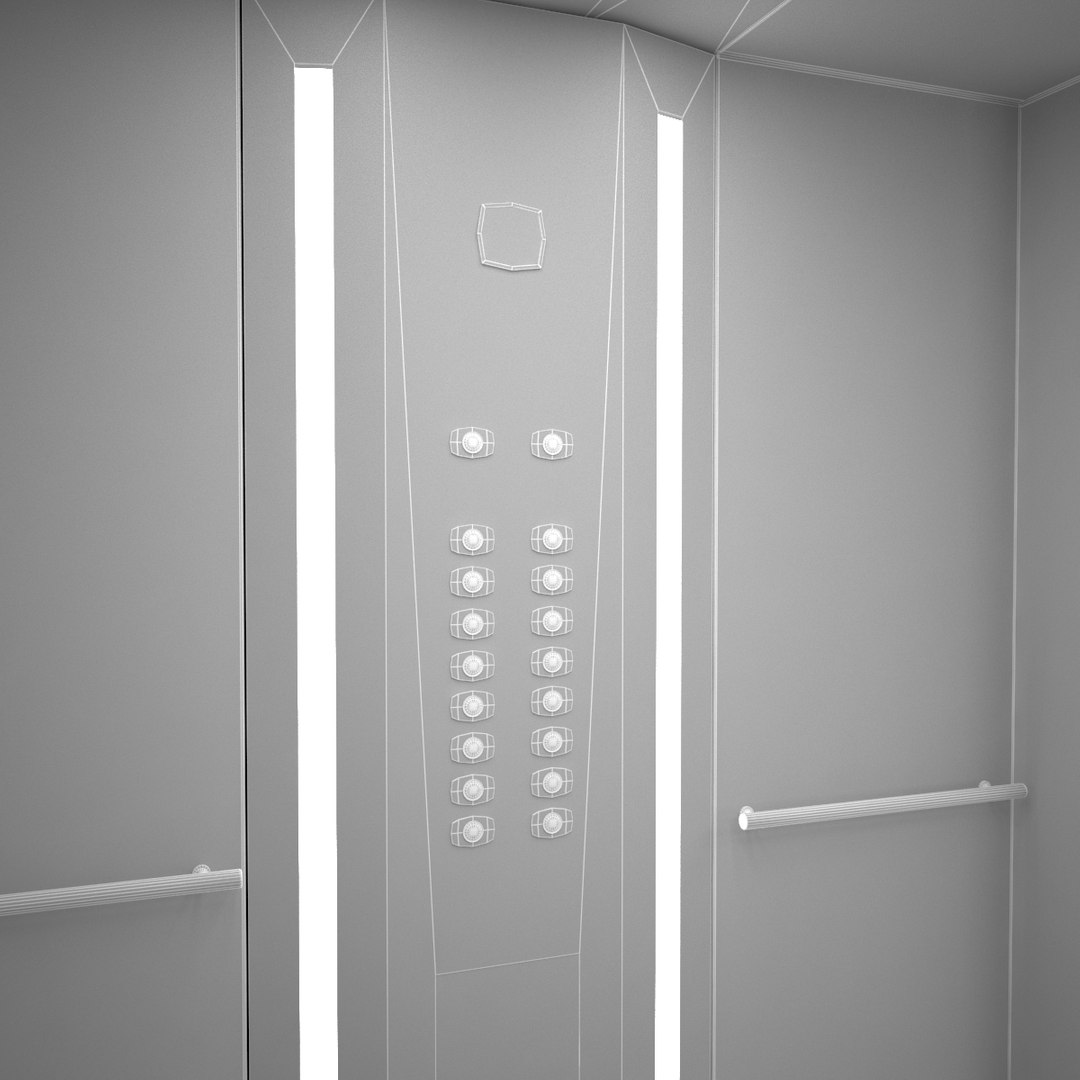 3d Model Elevator Otis