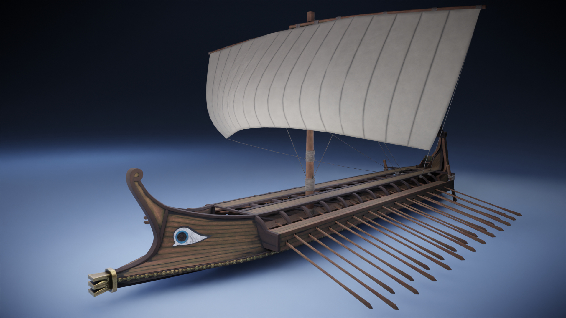 Bireme 3D - TurboSquid 2008111