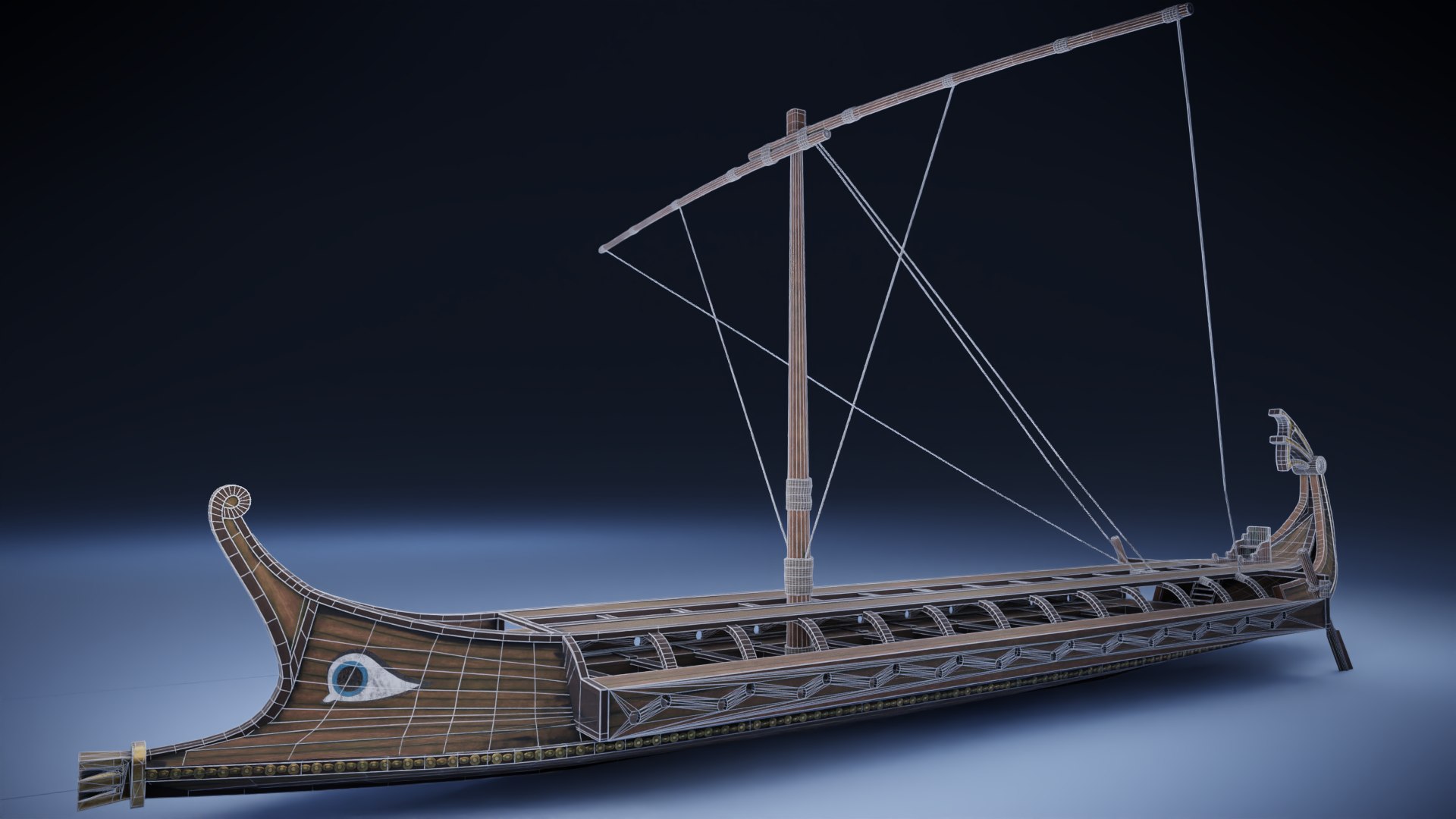 Bireme 3D - TurboSquid 2008111