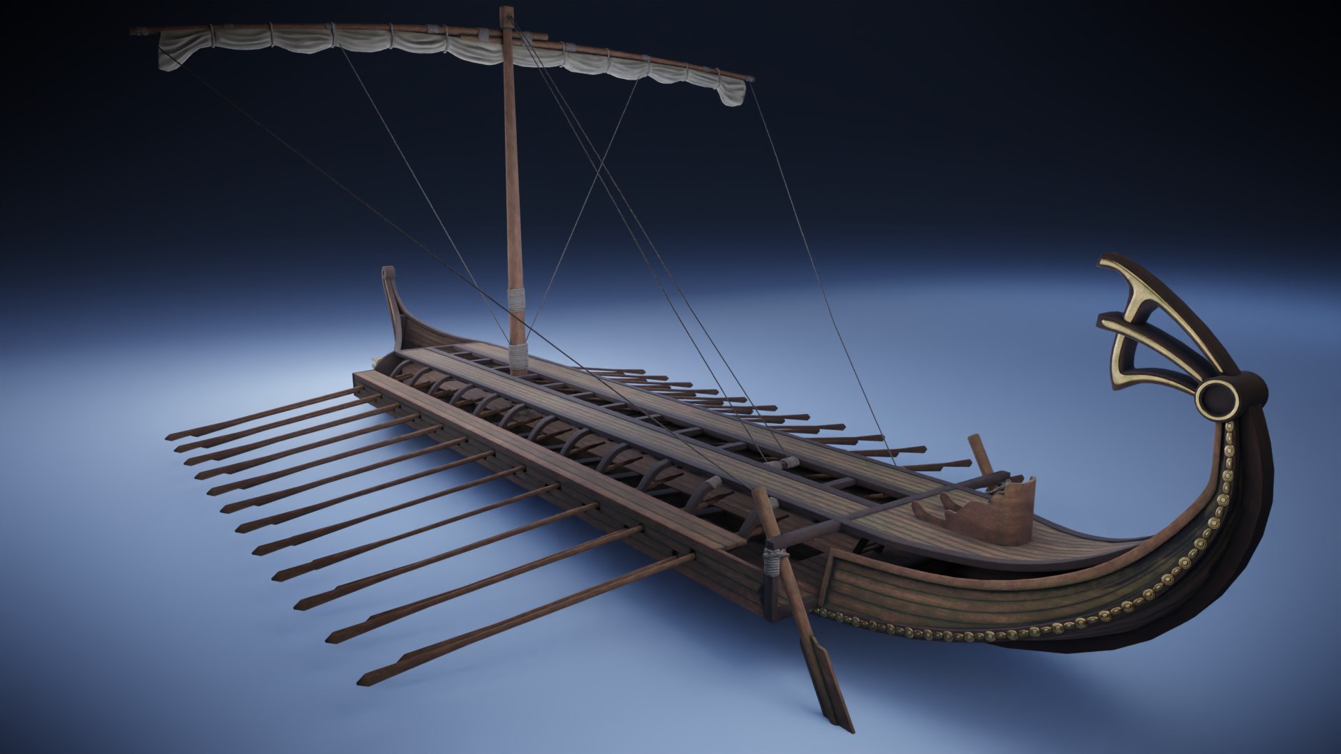 Bireme 3D - TurboSquid 2008111