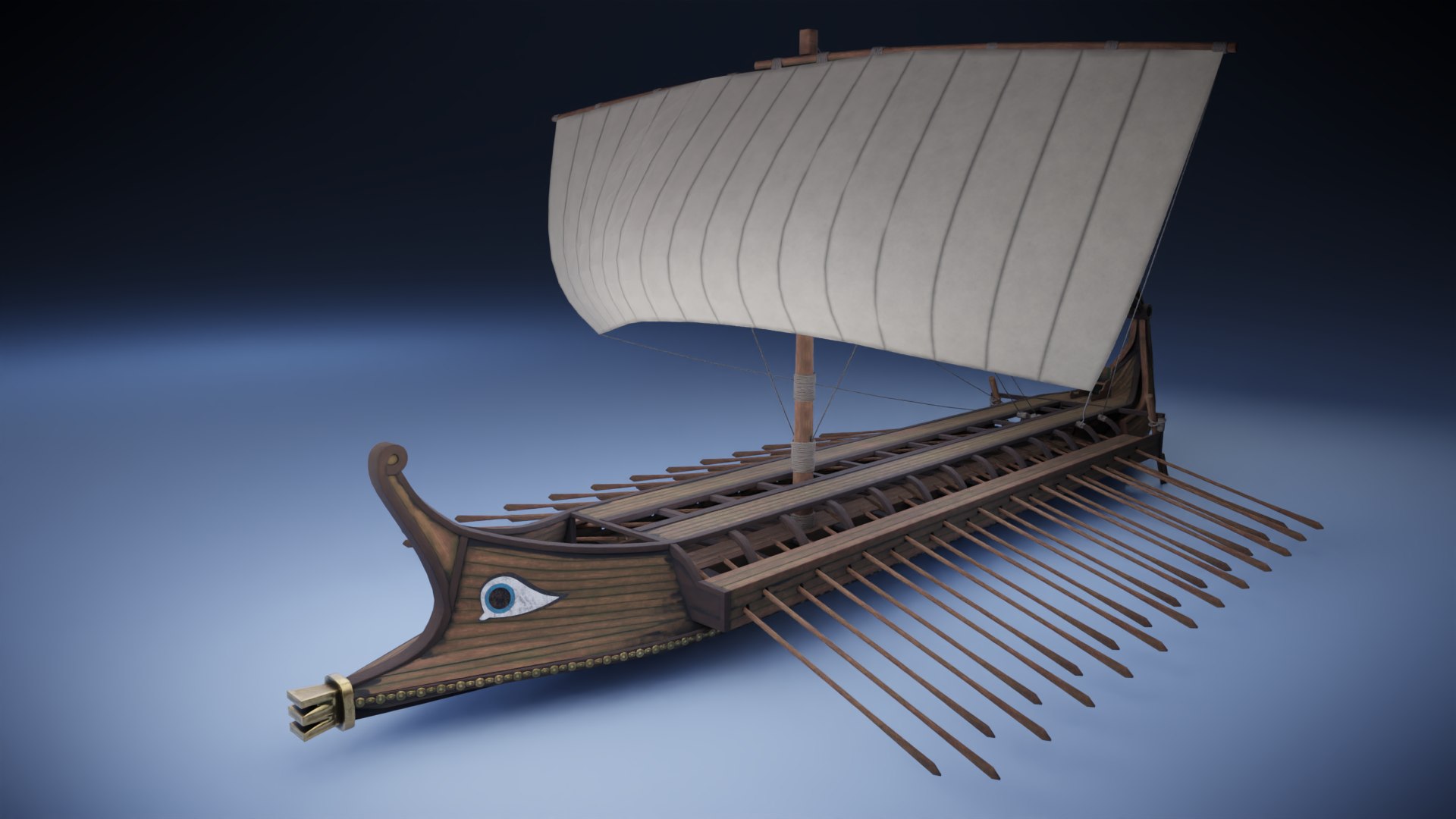 Bireme 3D - TurboSquid 2008111
