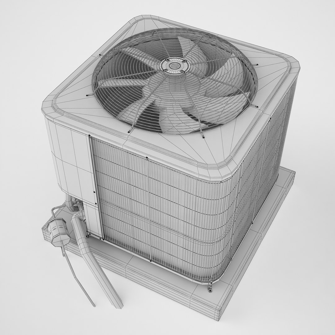 3D Air Conditioner Condenser 01 - TurboSquid 1614938