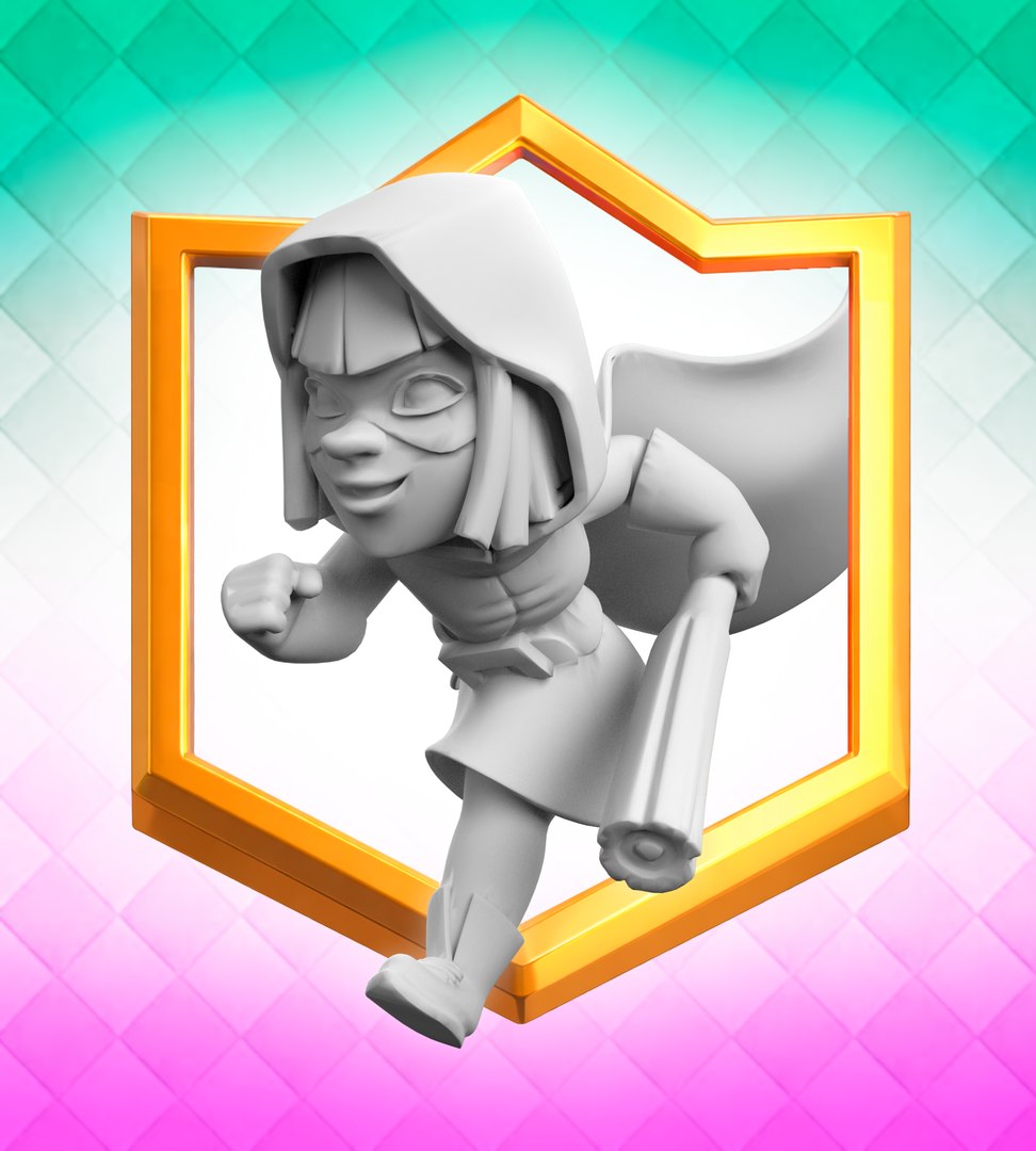 3D Clash Royale Magic Bandit Card - TurboSquid 2510101