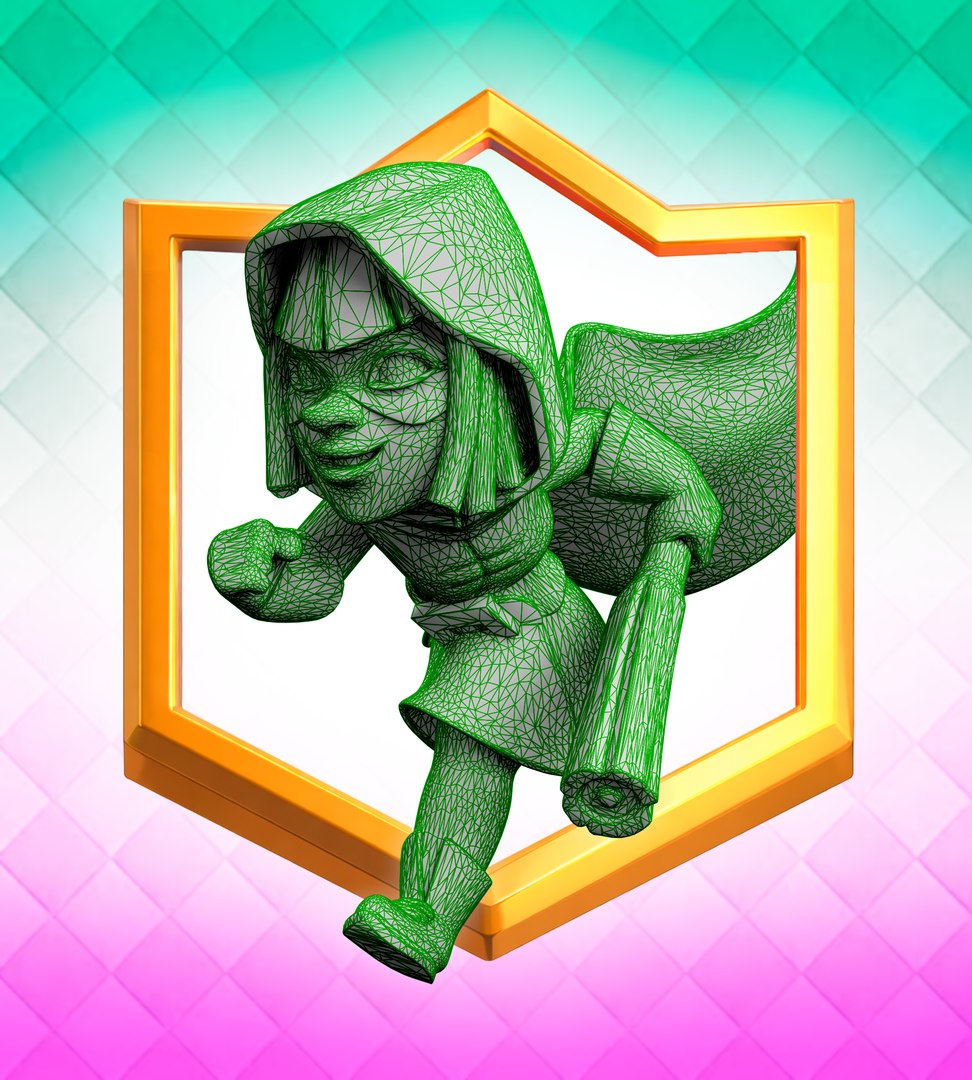 3D Clash Royale Magic Bandit Card - TurboSquid 2510101