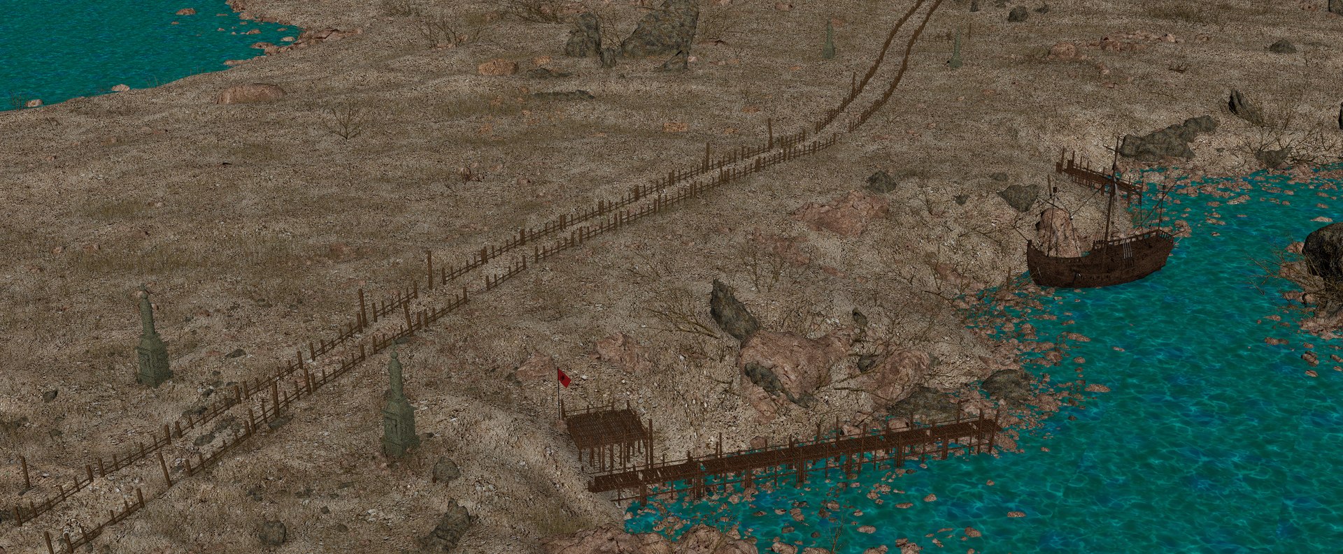 Fantasy Ancient Wall Gate 3D - TurboSquid 2235159