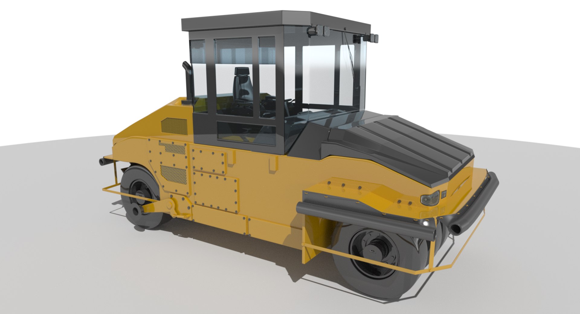 3d Pneumatic Roller Model