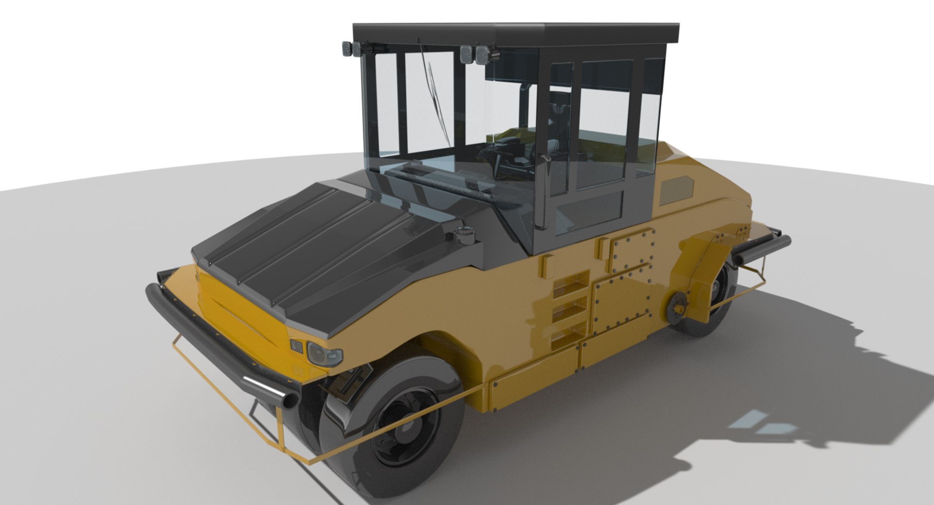 3d Pneumatic Roller Model