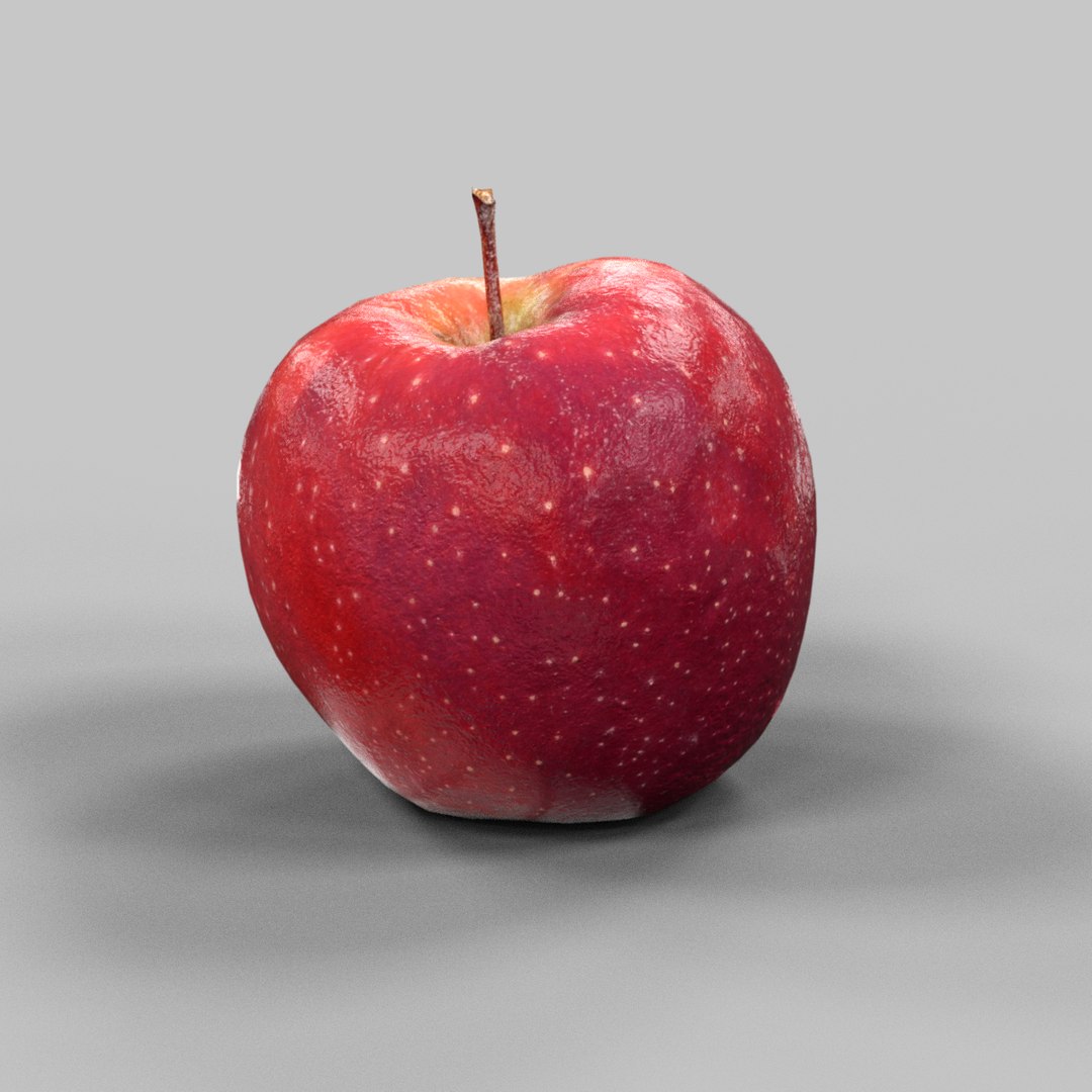 3d model photorealistic apple