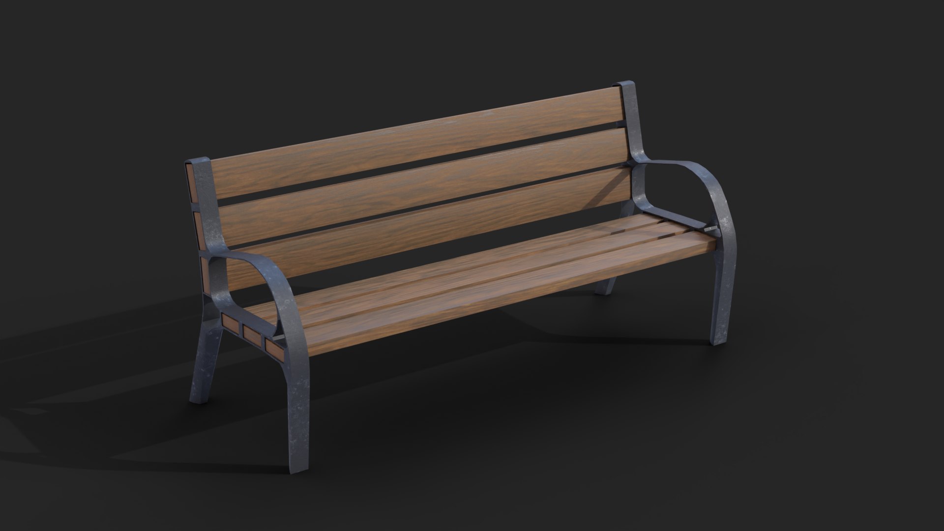 Collection of three Retiro benches Low-Poly 3D model - TurboSquid 2136385
