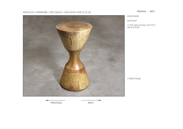 3ds max hudson cass rook end table