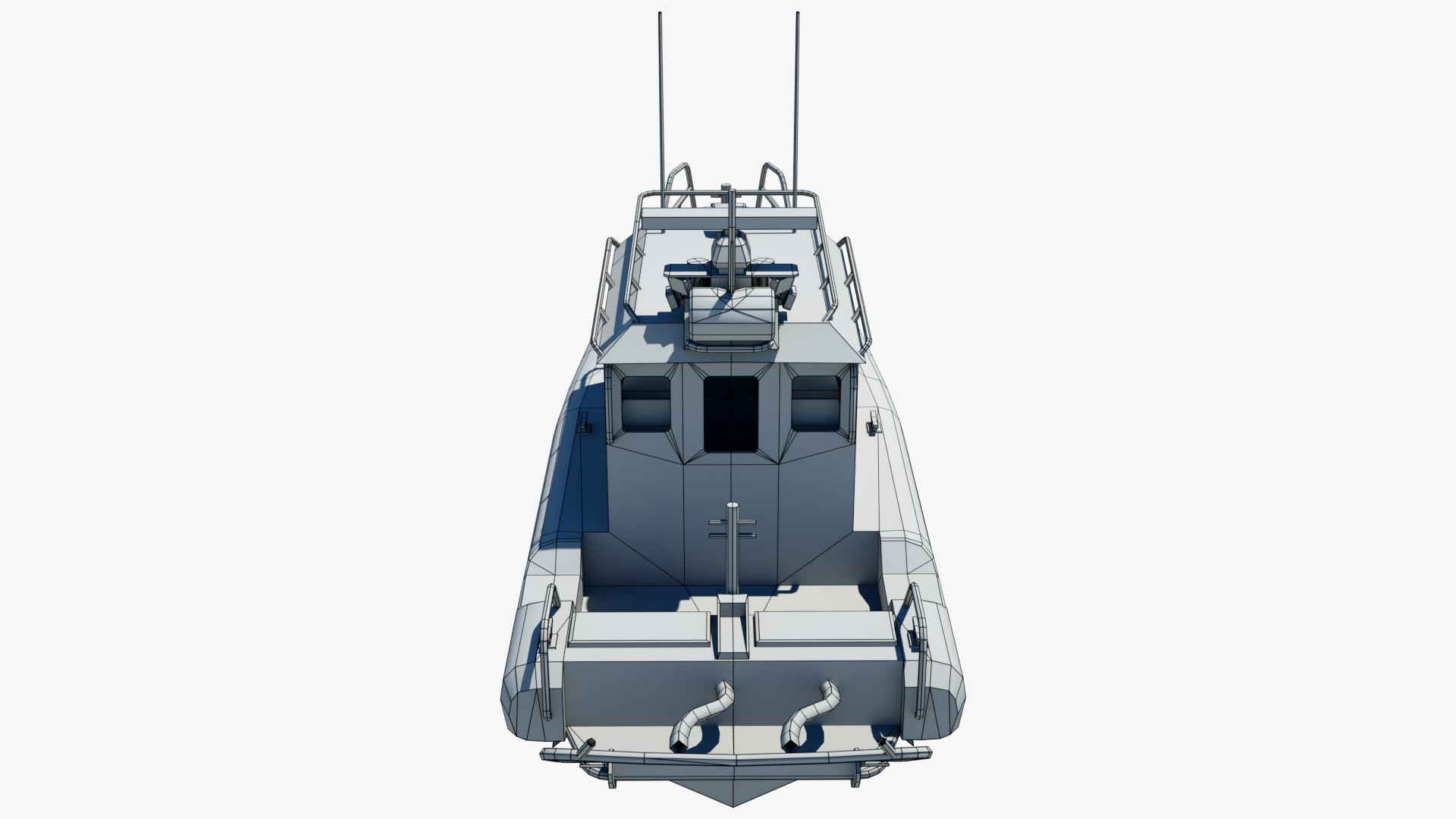 3d Patrol Police Boat New York Model