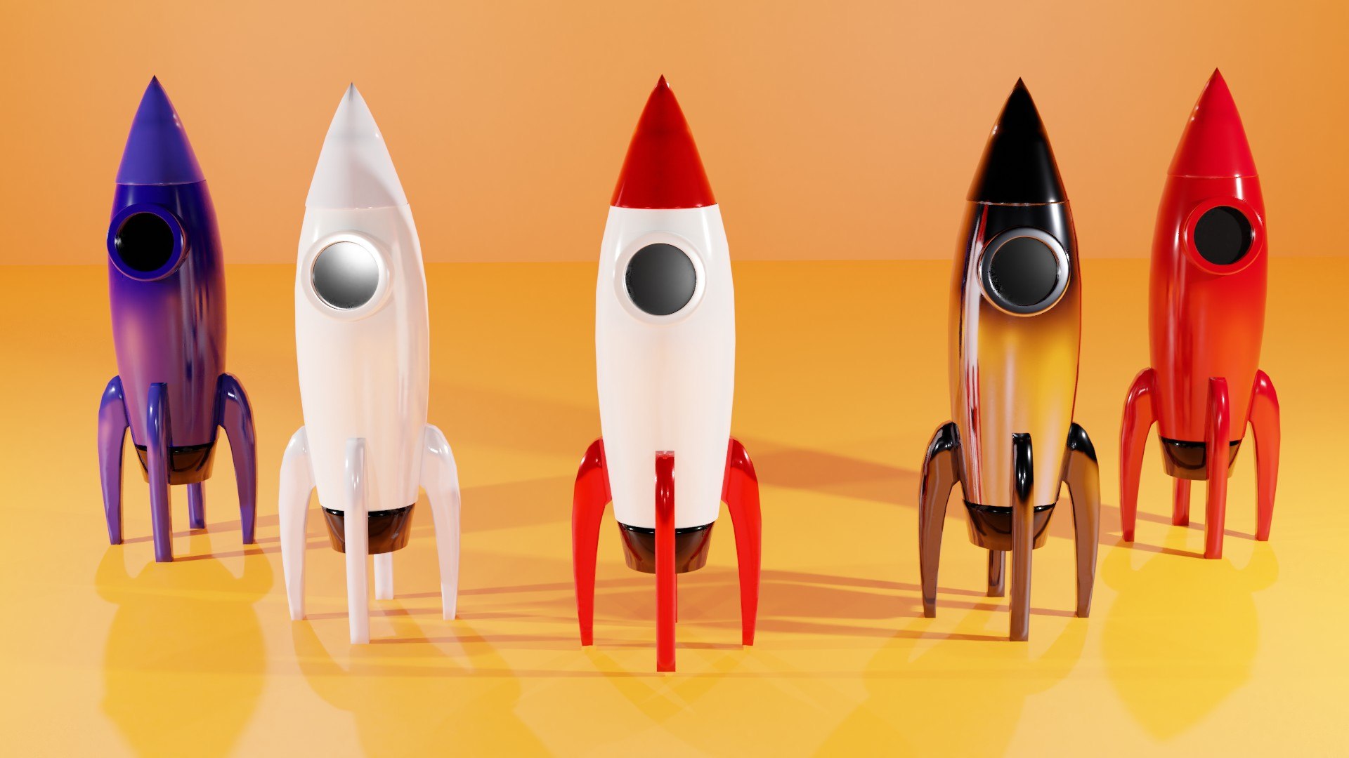 3D Cartoon Rocket Model - TurboSquid 1932480