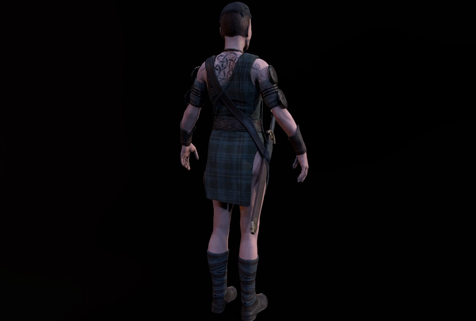 Celtic Warrior 3D Model - TurboSquid 1236191