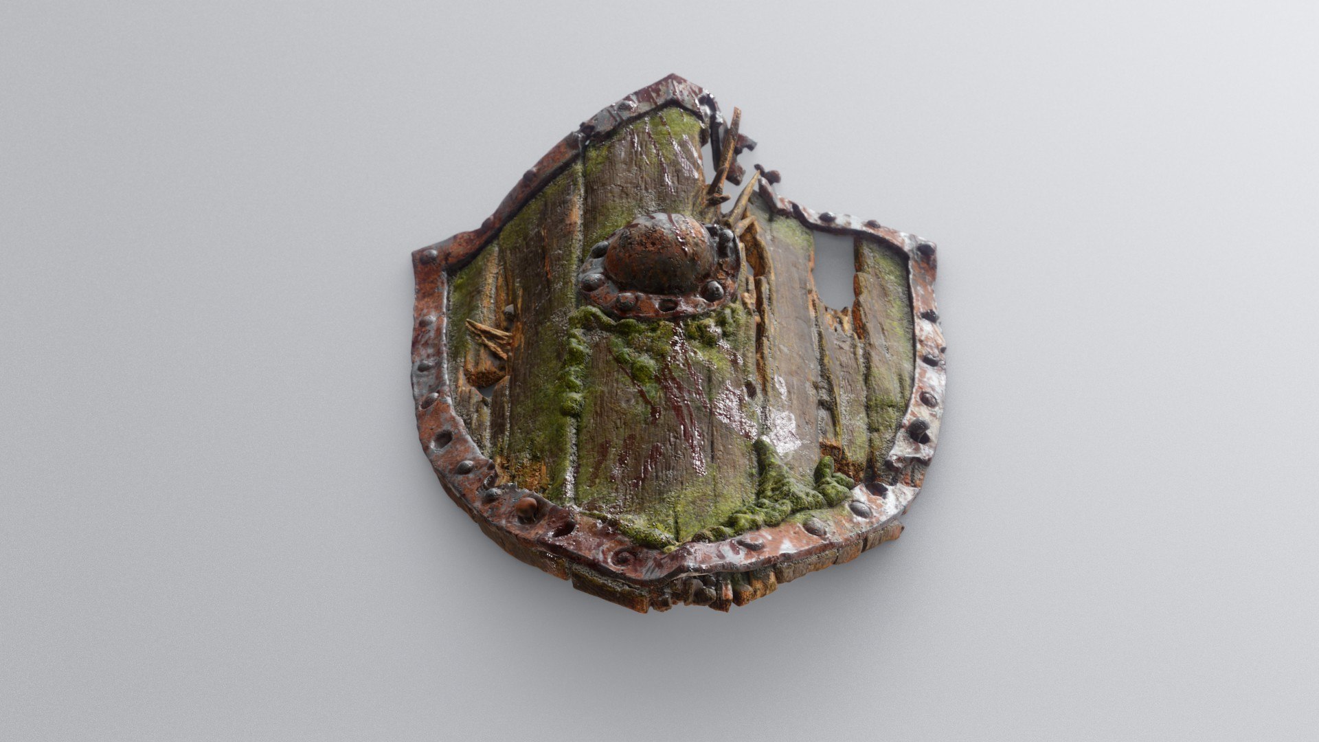 Rotten Shield Model - TurboSquid 2133466
