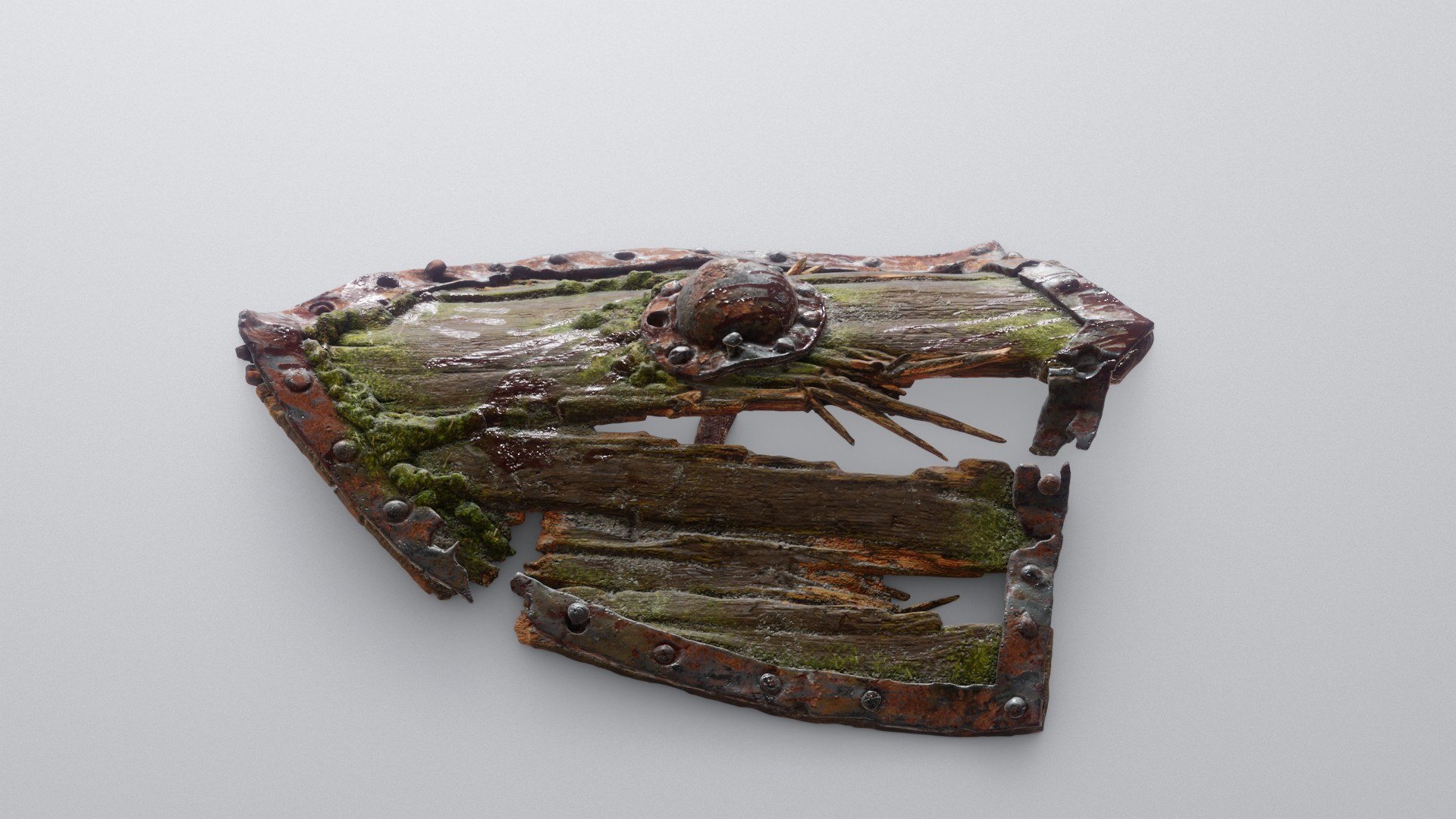 Rotten Shield Model - TurboSquid 2133466