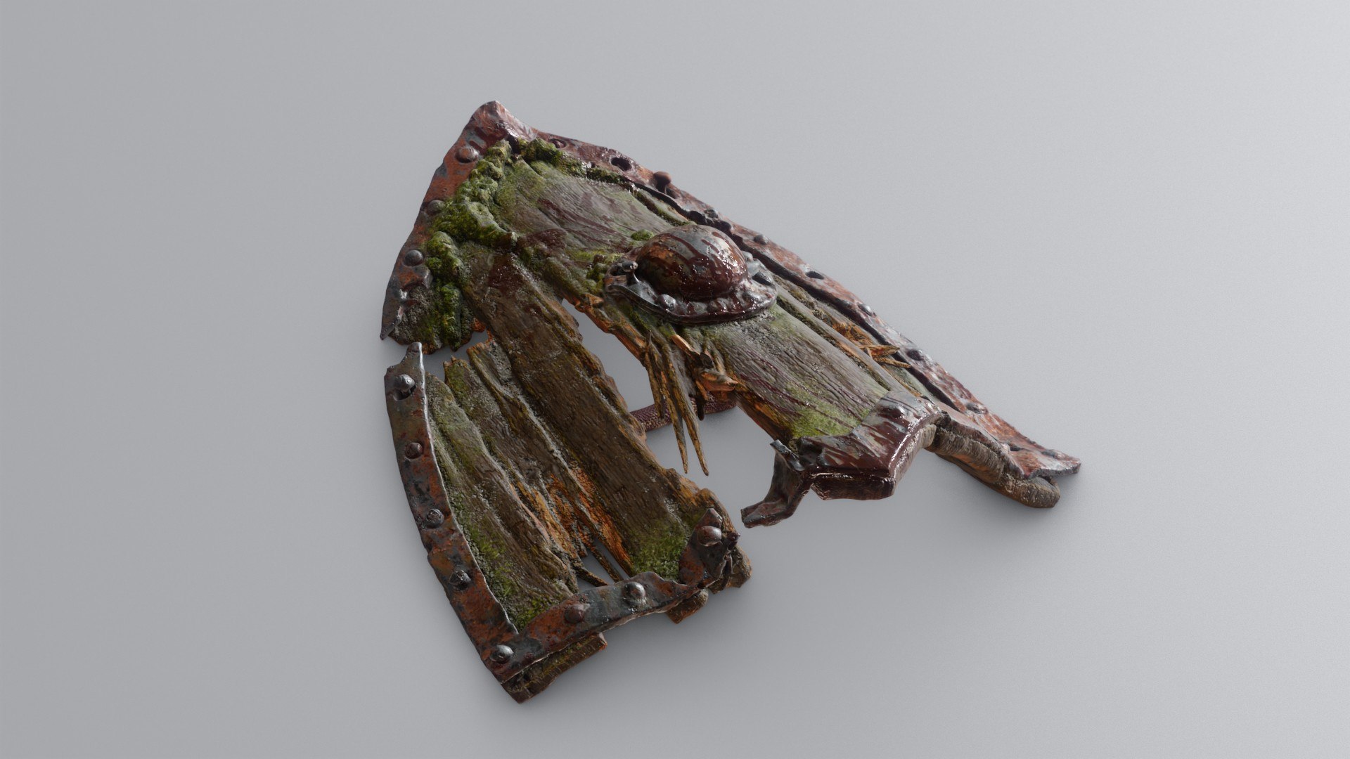 Rotten Shield Model - TurboSquid 2133466