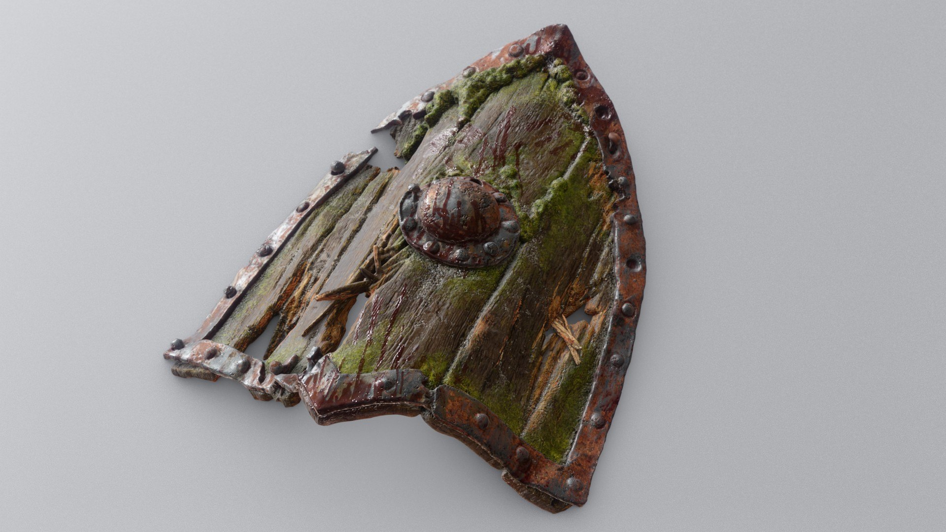 Rotten Shield Model - TurboSquid 2133466