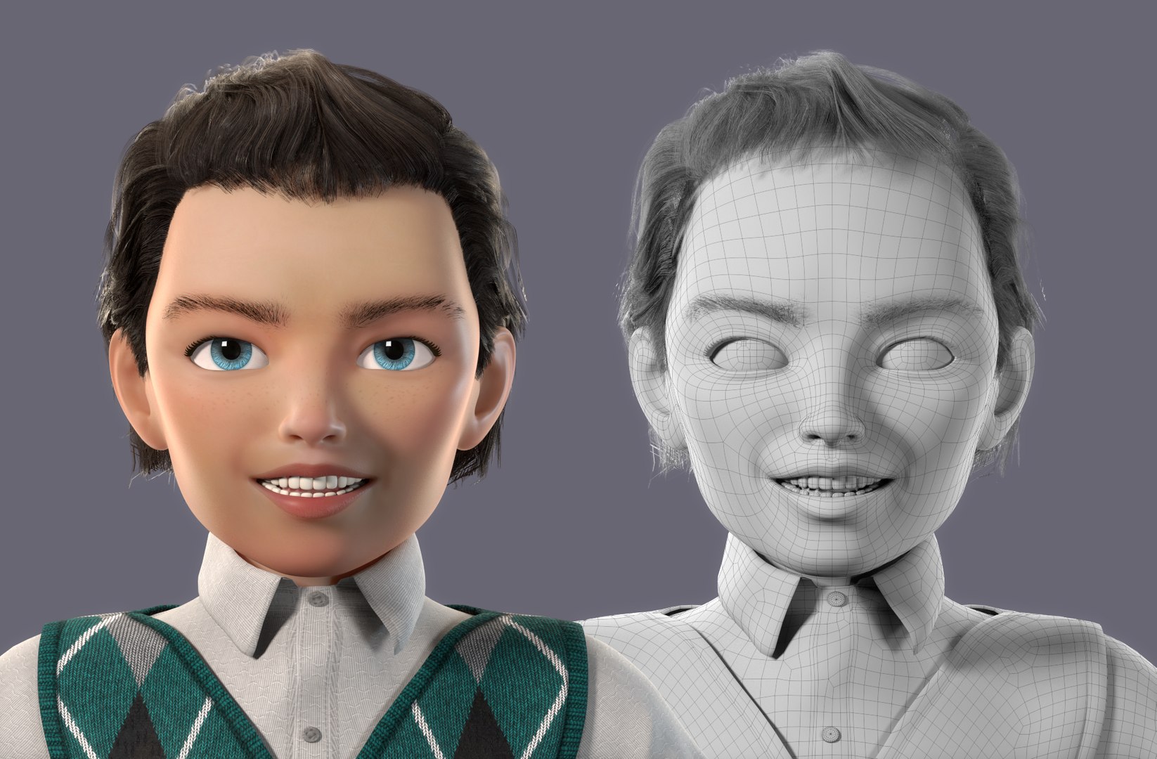 Cartoon Men With Binding 3D Model - TurboSquid 1833692