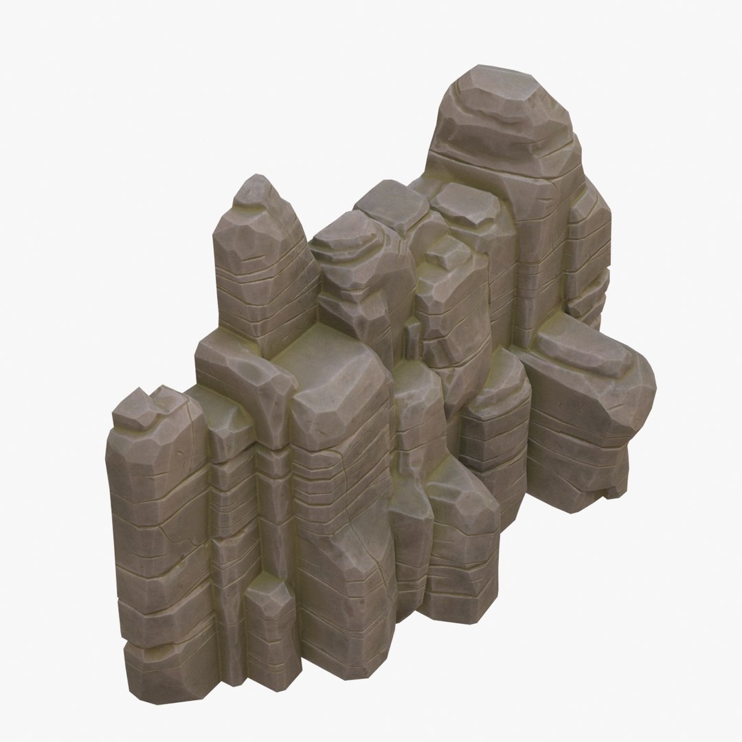 Cartoon Stone Model - TurboSquid 1385059