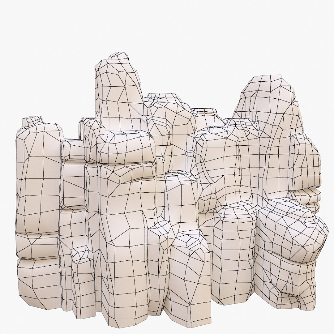 Cartoon Stone Model - TurboSquid 1385059