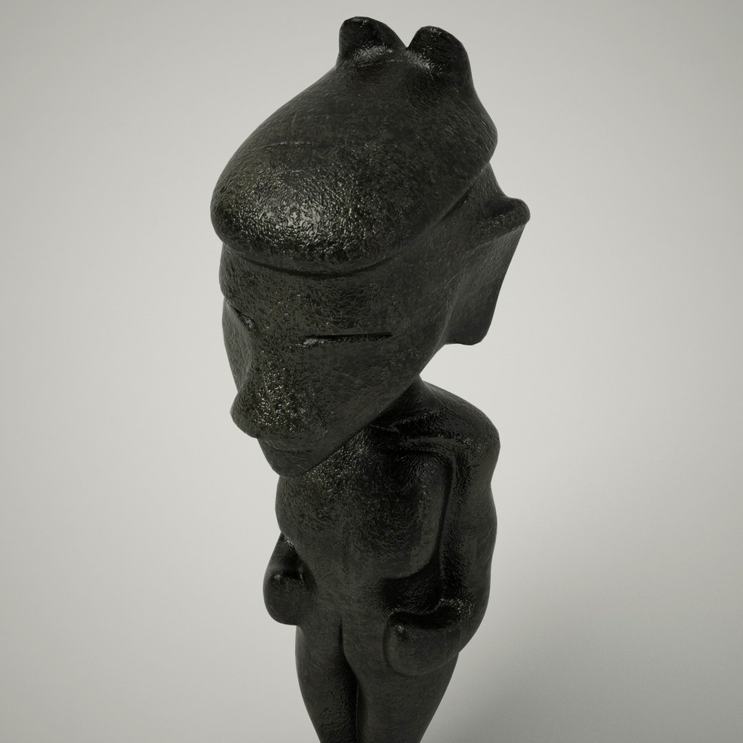 3d Model Of African Sculpture