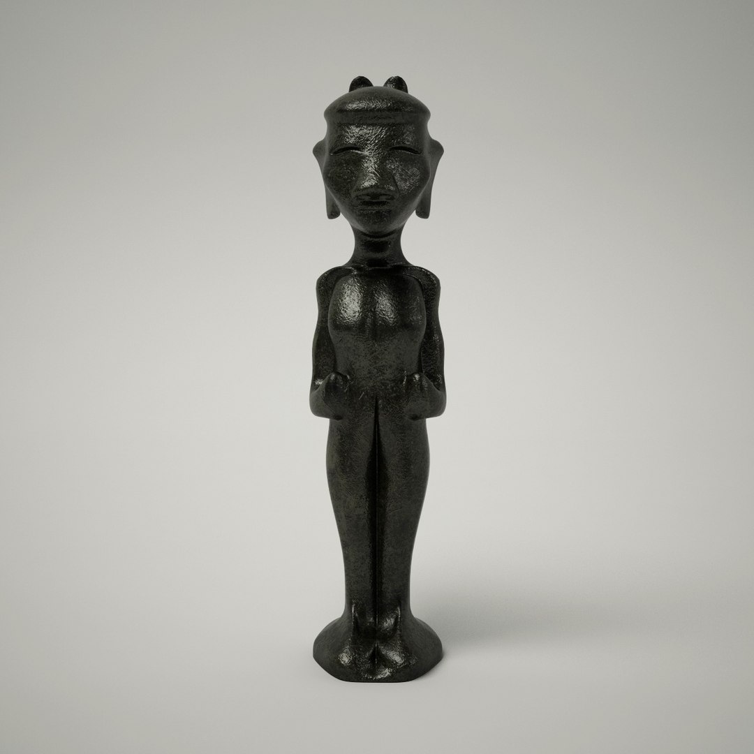 3d Model Of African Sculpture