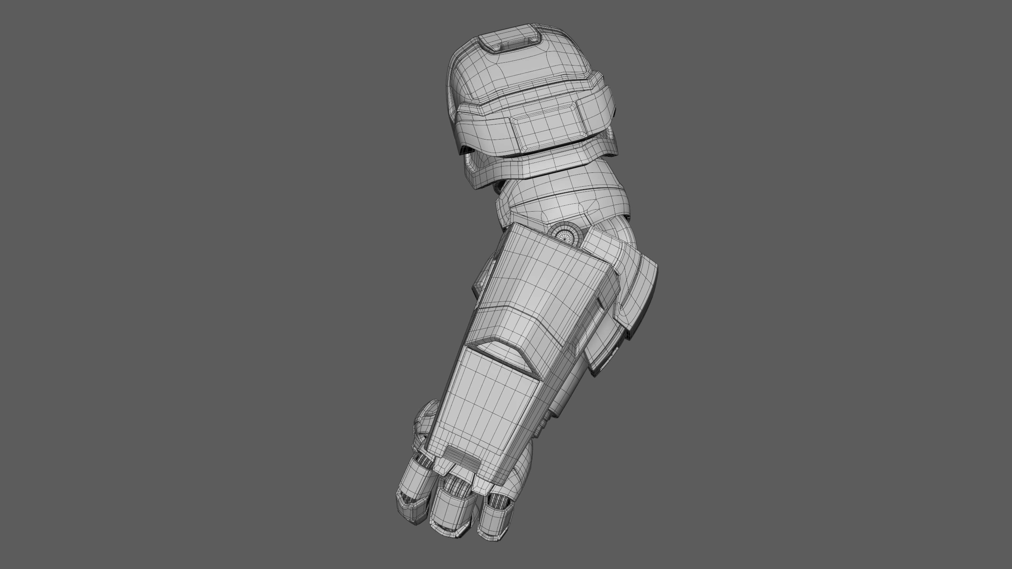 Mechanical arm robot hand for a huge fat Mech 3D CG model Low-poly 3D ...