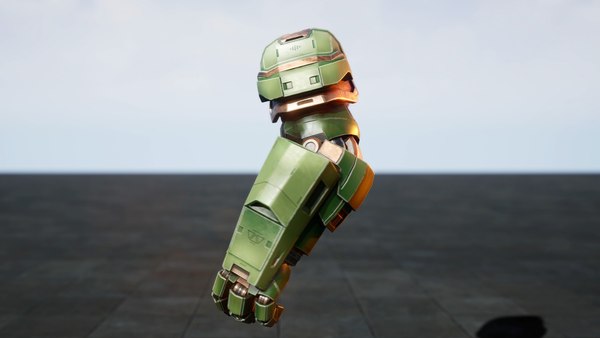 Mechanical arm robot hand for a huge fat Mech 3D CG model Low-poly 3D ...