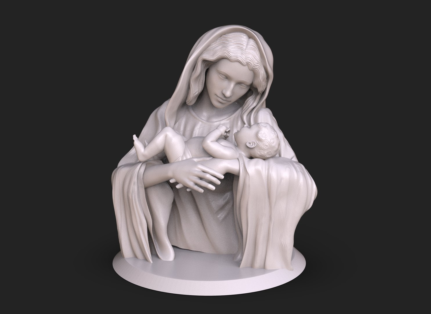 3D Model Mother Sculpture - TurboSquid 2206456