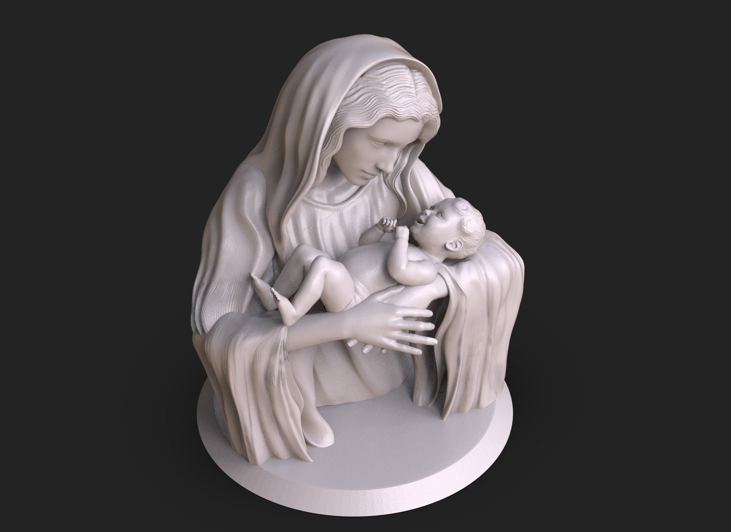 3D Model Mother Sculpture - TurboSquid 2206456