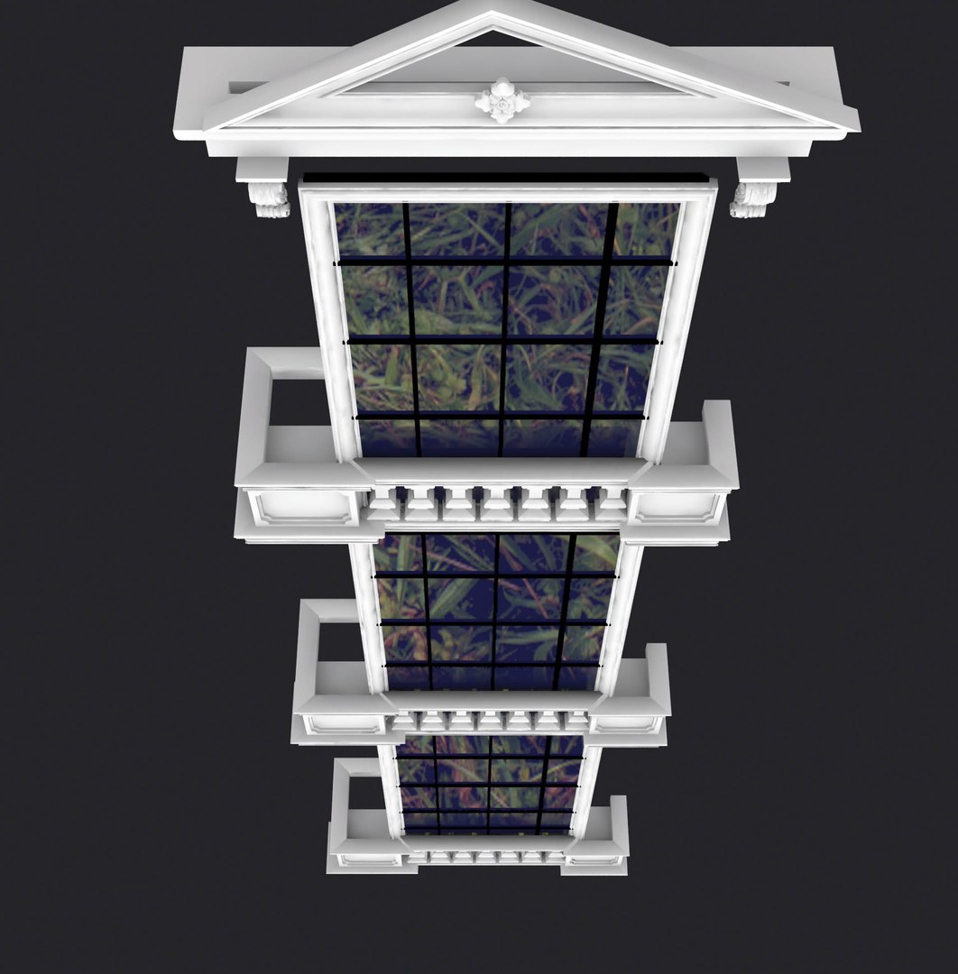 3d Model Window Modeled Classic